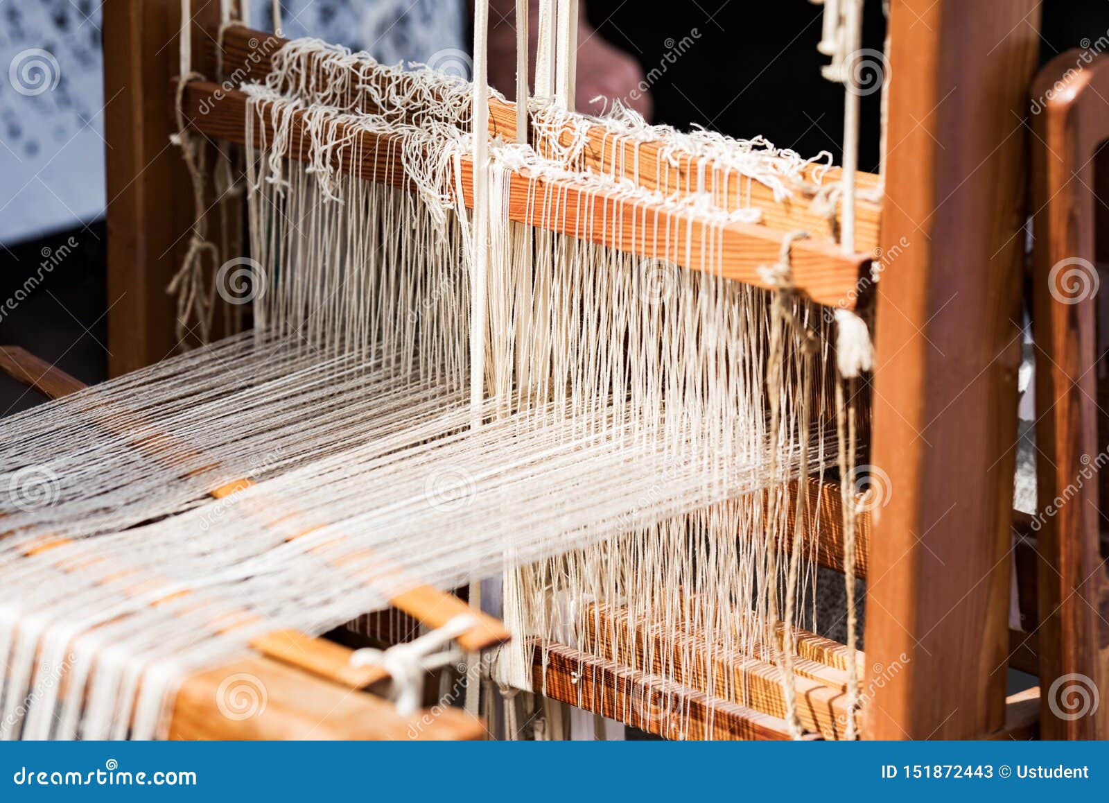 Traditional Weaving Machine Stock Image - Image of wool, tool: 151872443