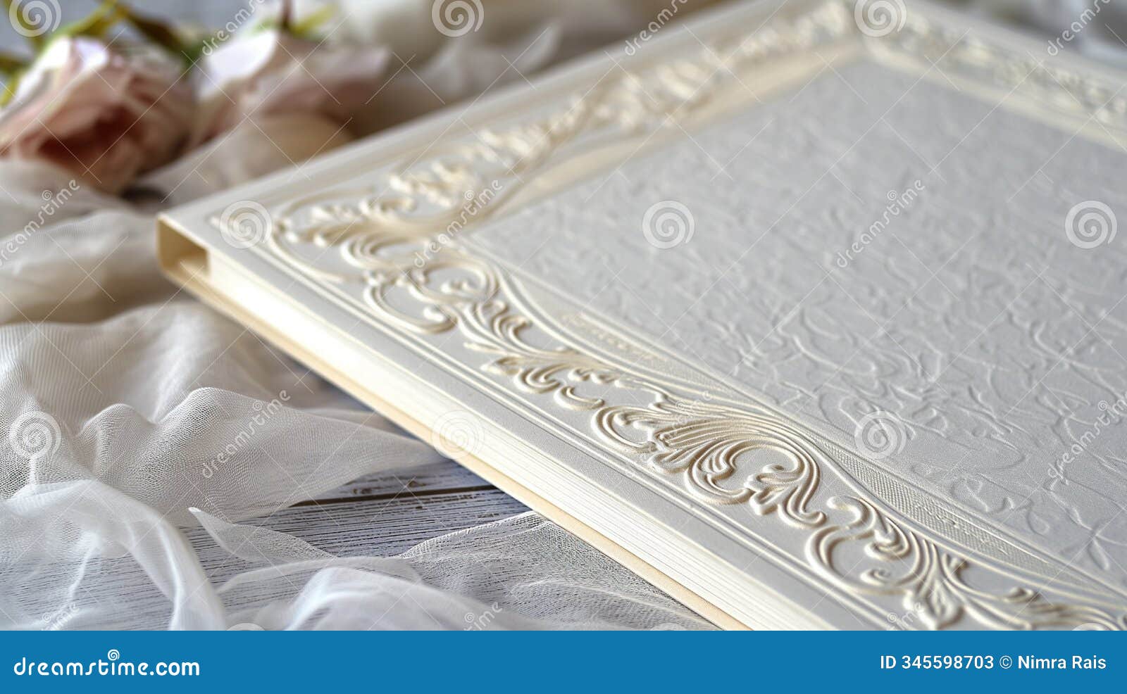 Traditional Wedding Card, Bone Coloured With Gold Decorative Edging ...