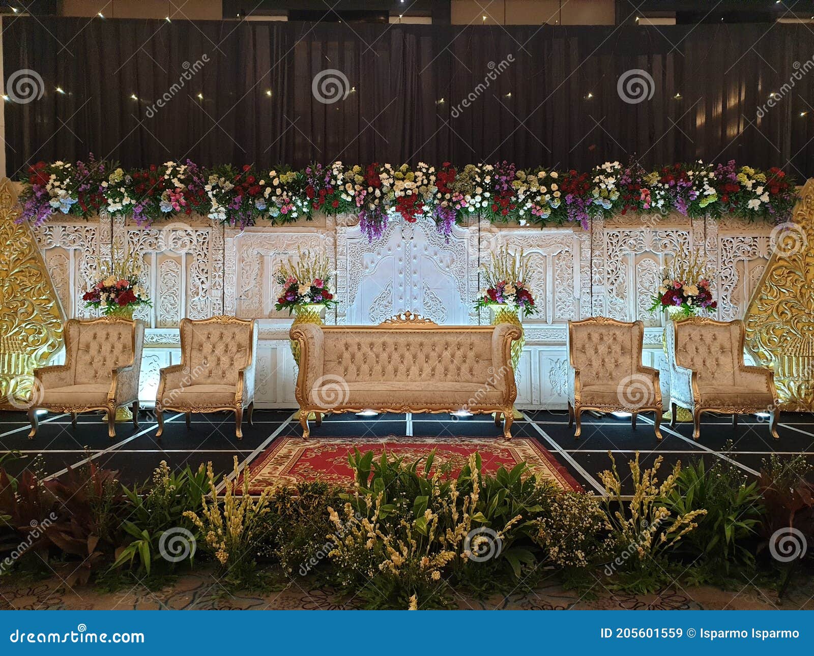 Traditional Wedding Ceremony Java Indonesia Stock Image - Image of ...