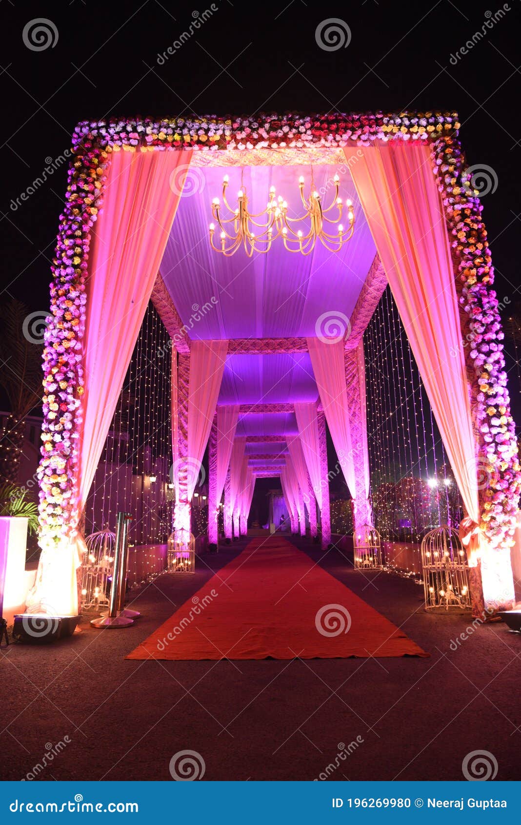 Traditional wedding gate stock photo. Image of decoration - 196269980
