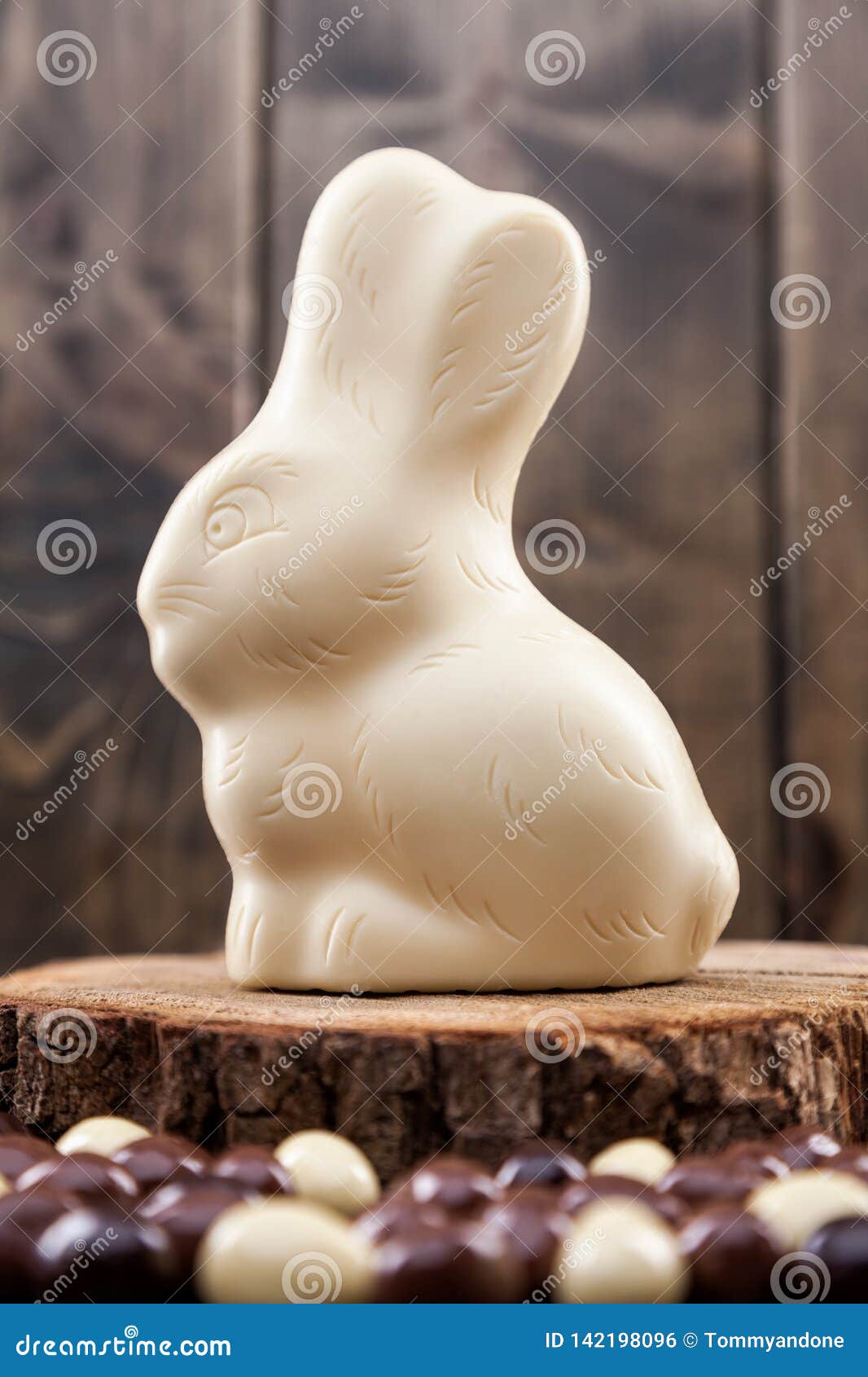 Traditional White Chocolate Easter Holiday Bunny Stock Photo - Image of ...