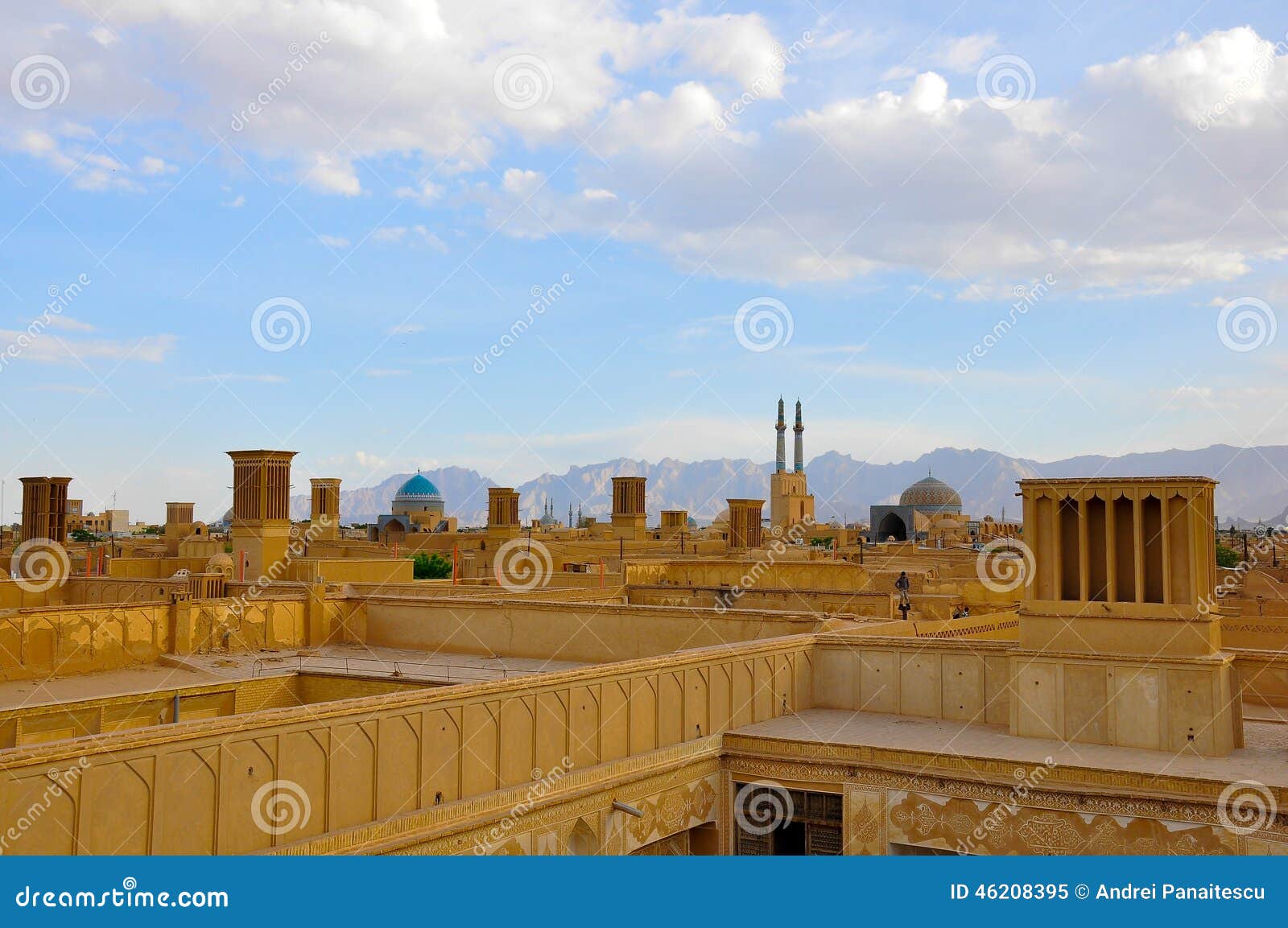 TRADITIONAL WINDCATHERS in YAZD Stock Image - Image of iran, yazd: 46208395