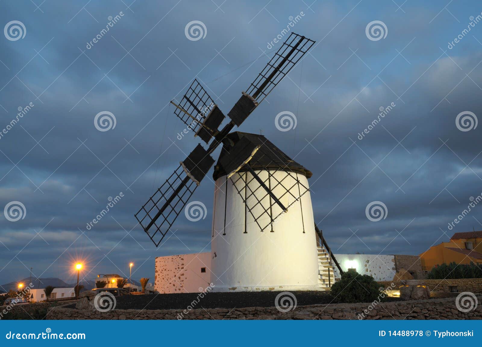 Traditional windmill stock photo. Image of illuminated - 14488978