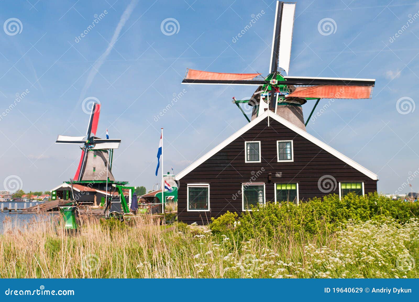 Traditional Windmill stock image. Image of grass, mill - 19640629