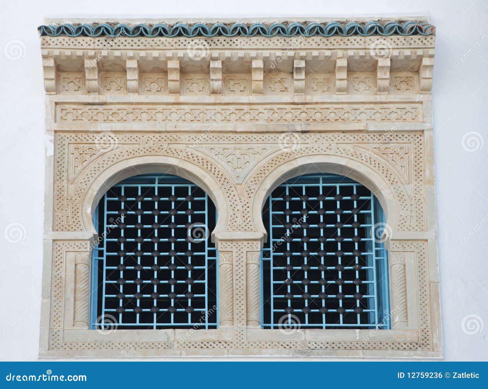 Traditional window stock photo. Image of blue, tunis - 12759236