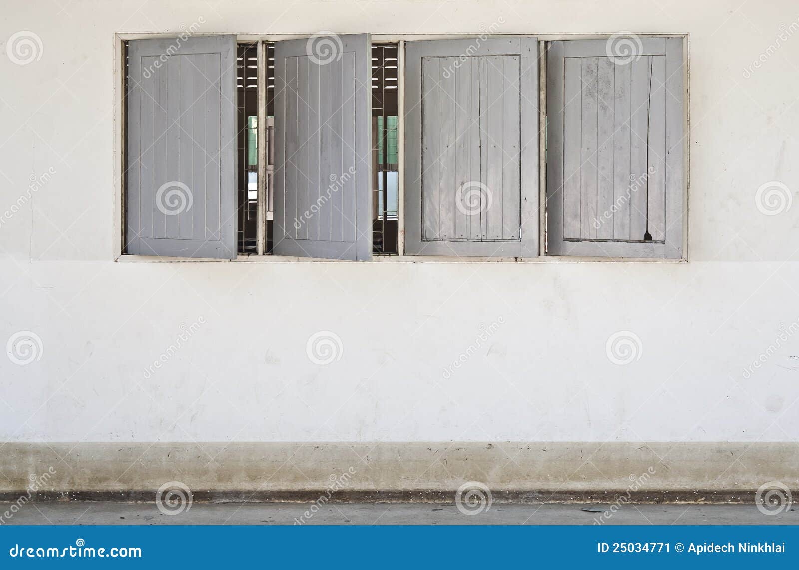 Traditional Windows in Thailand Stock Image - Image of dirty ...