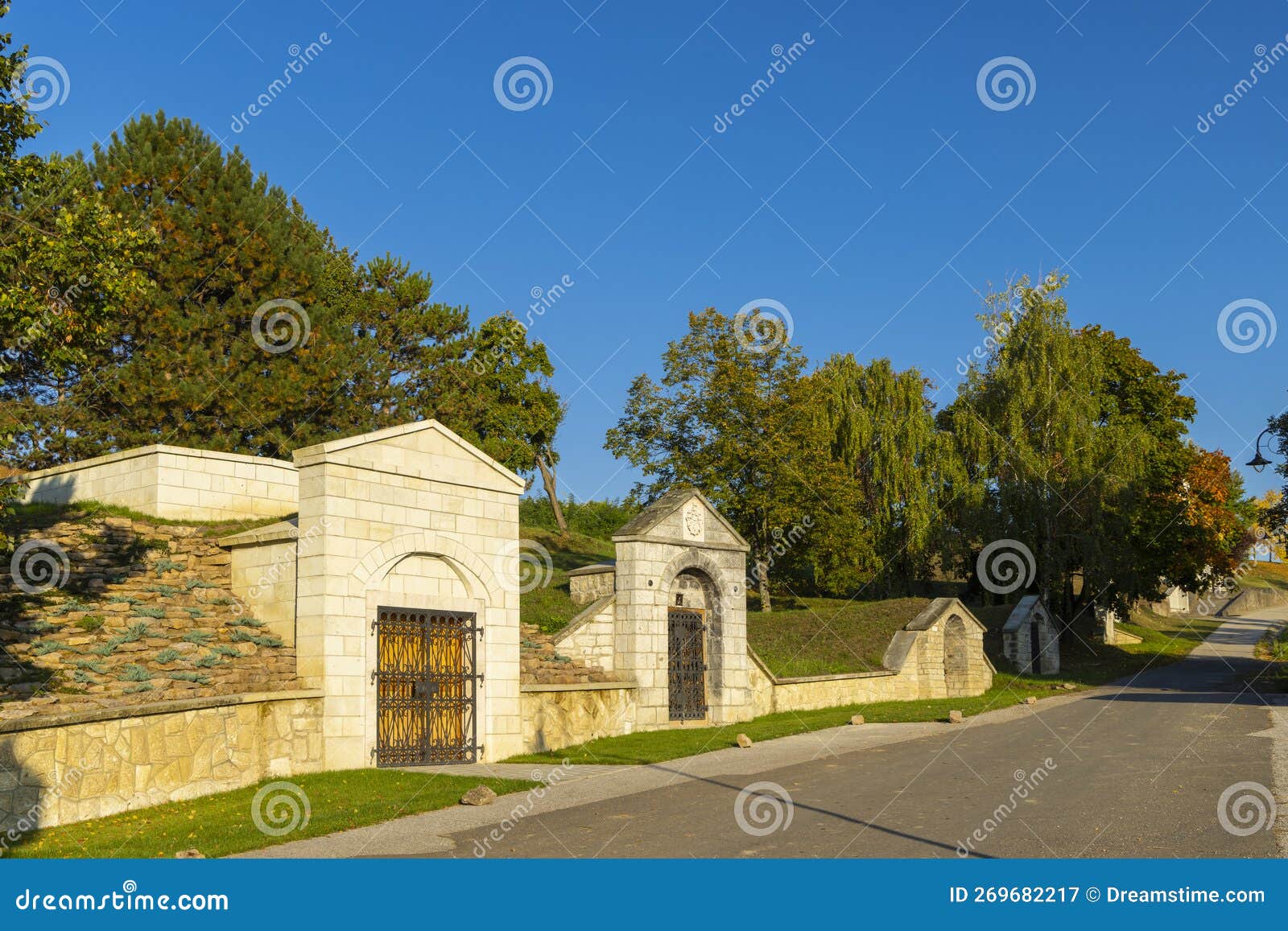 Traditional Wine Cellars in Tolcsva, Great Plain, North Hungary Stock ...
