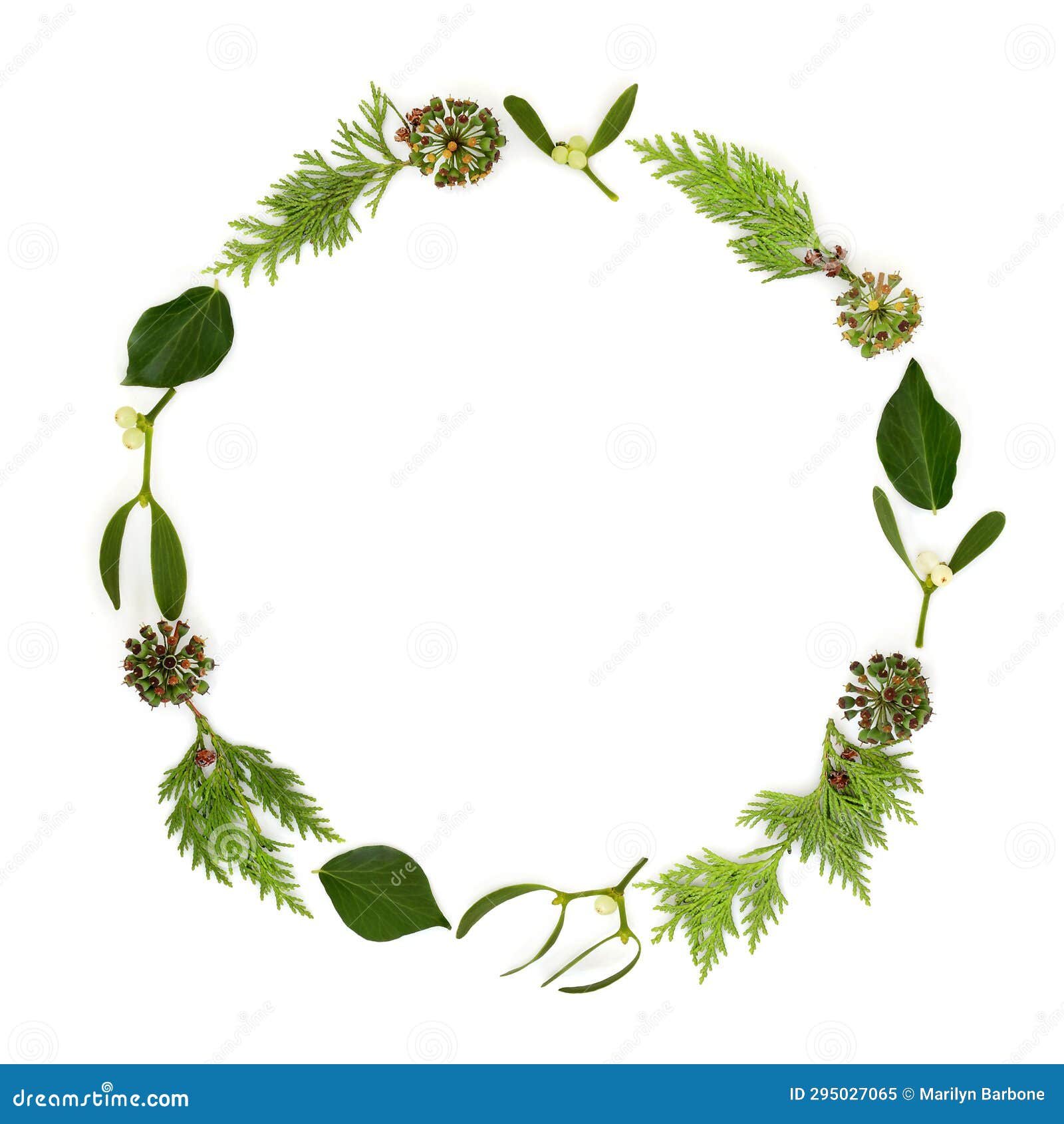 Traditional Winter Solstice Background Border Stock Photo ...