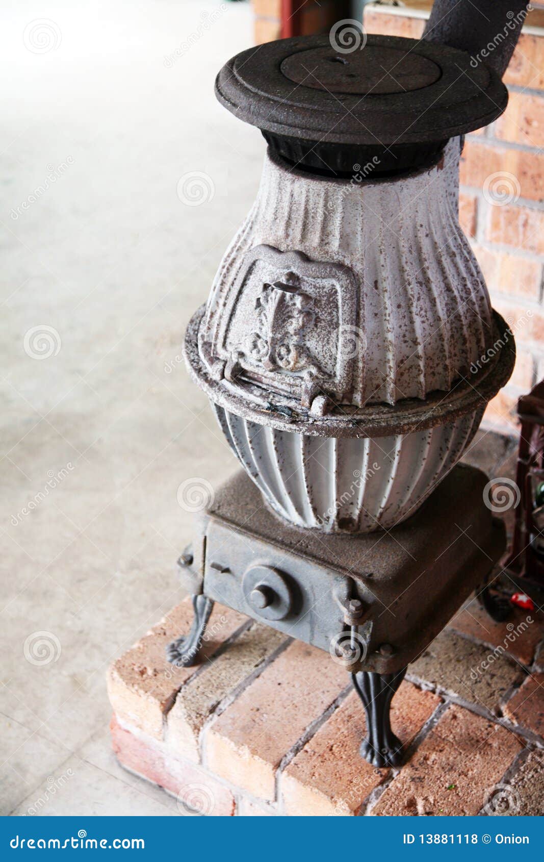 Traditional Wood Fire Stove Stock Photo - Image of wooden, woodfire ...