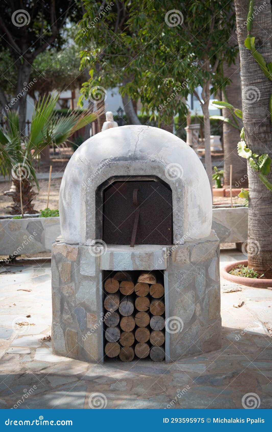 Traditional Wood Fired Bricked Clay Oven Stock Image - Image of clay ...