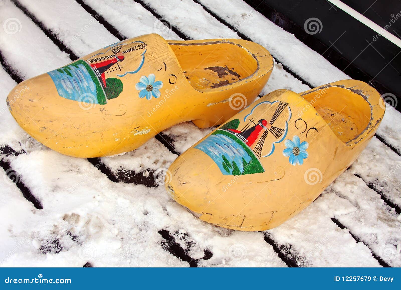 Traditional Wooden Clogs from the Netherlands Stock Image - Image of ...