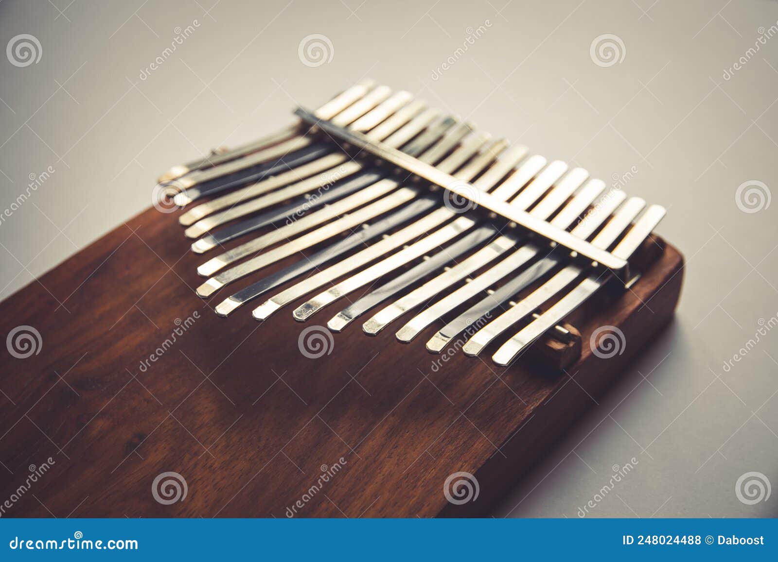 Traditional Wooden Kalimba Isolated on White Stock Photo - Image of ...