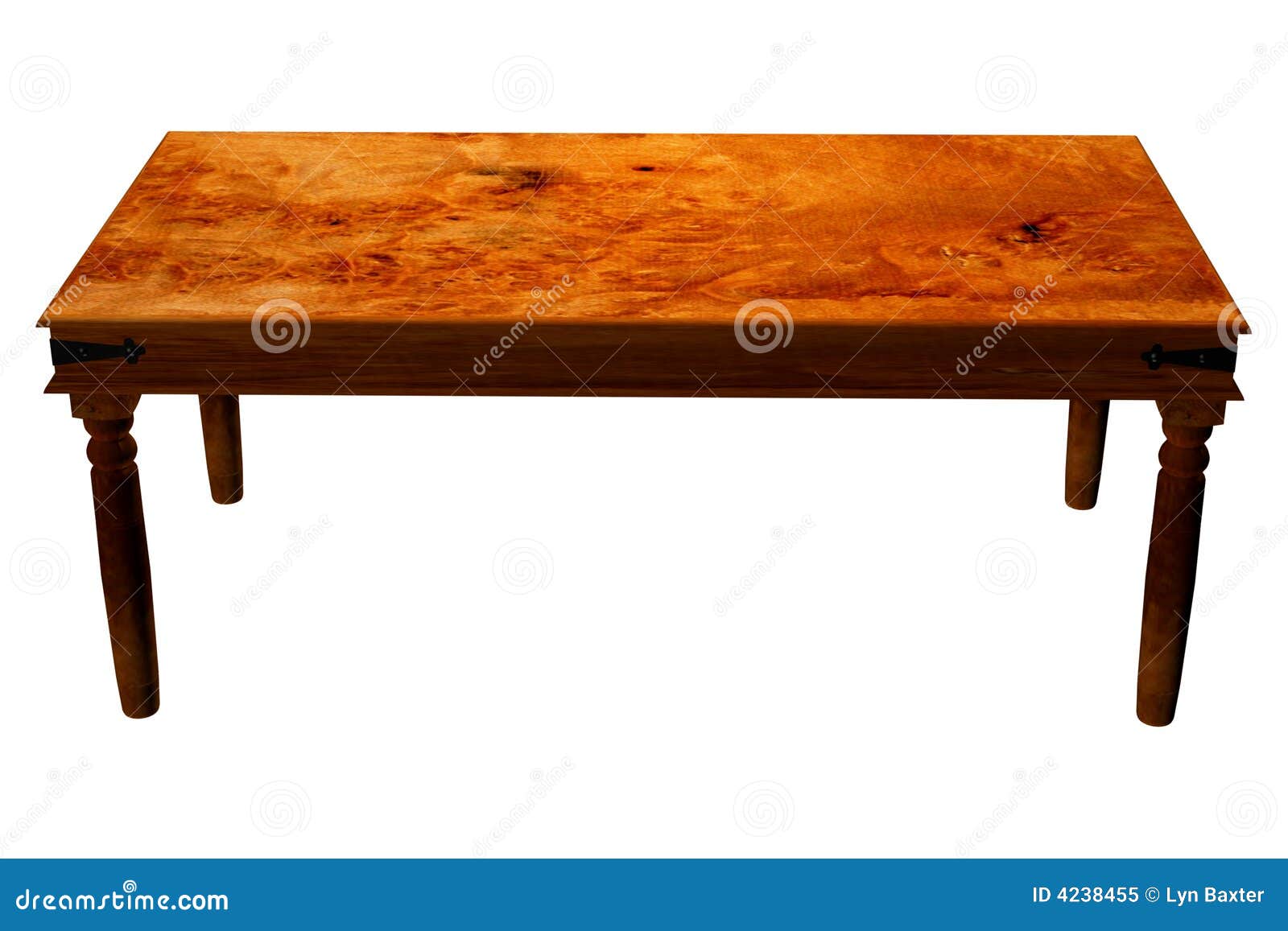 Traditional wooden table stock illustration. Illustration of beautiful ...