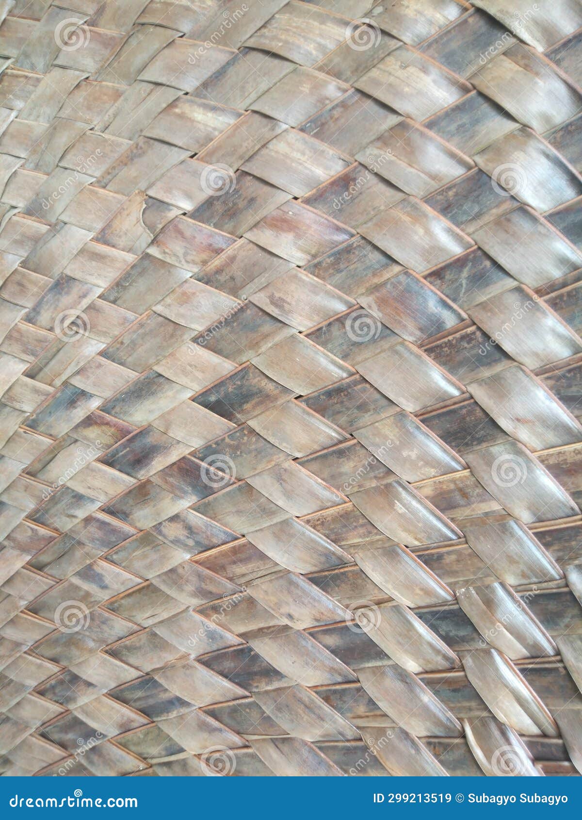 Traditional Woven Background Made from Coconut Leaf Fronds Stock Image ...