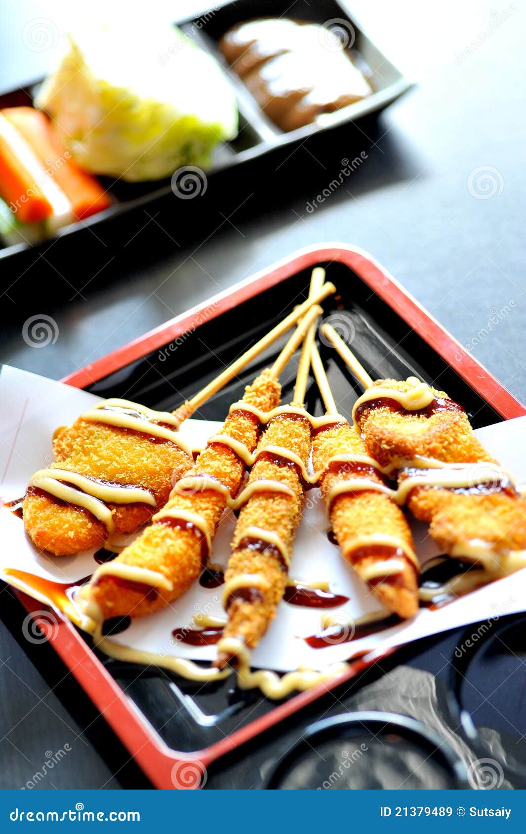 Traditional yakitori stock image. Image of sauce, festival - 21379489