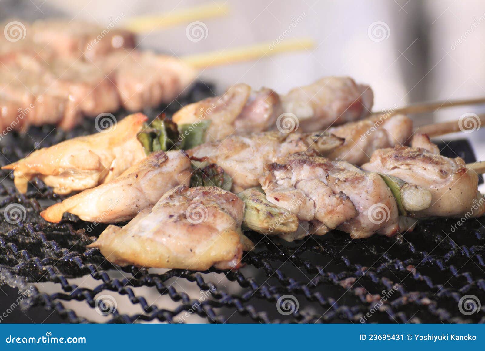 Traditional Yakitori Chicken Stand Stock Image - Image of street, stand ...