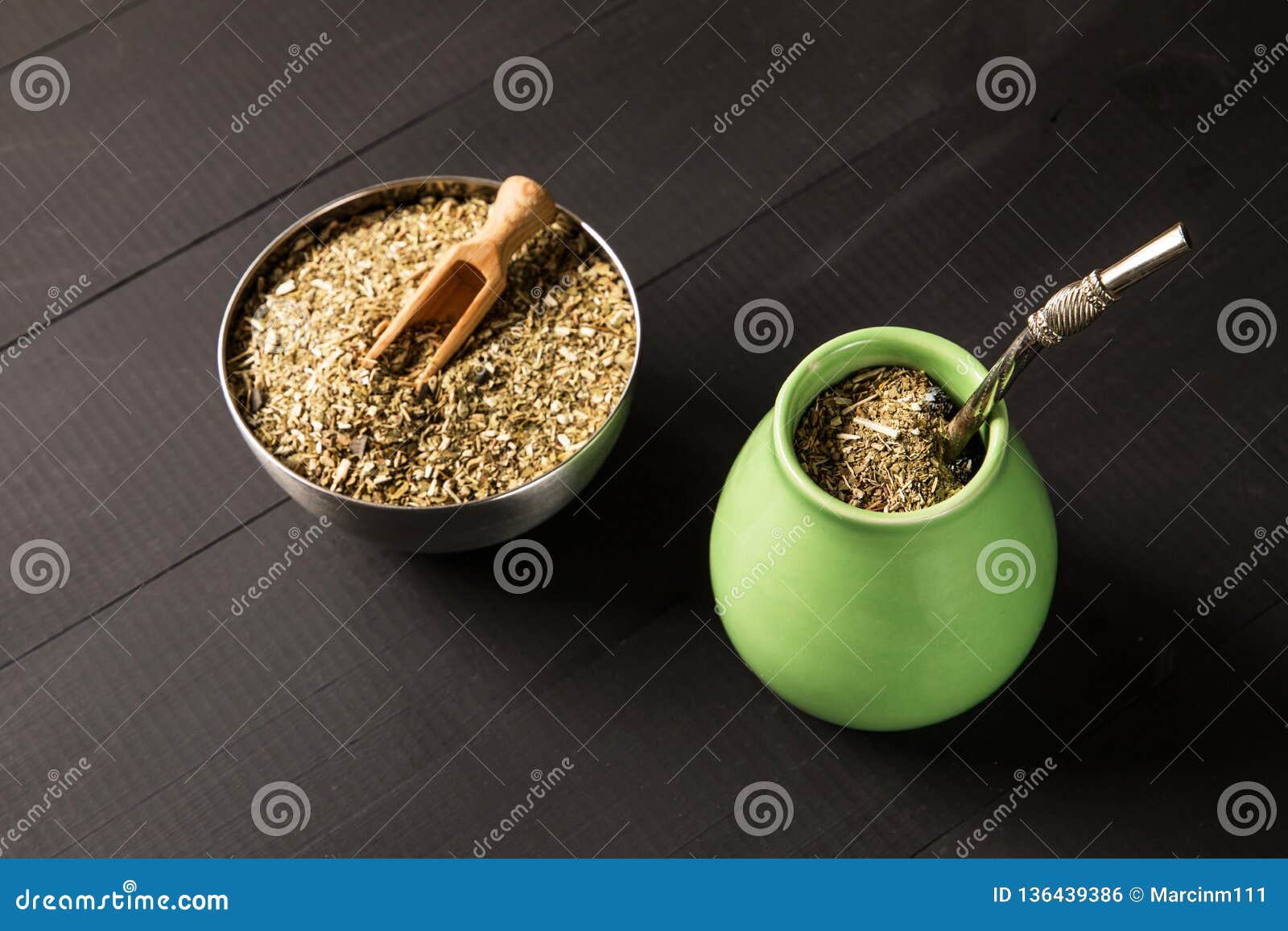 Yerba mate drink stock photo. Image of mate, metal, beverage - 136439386