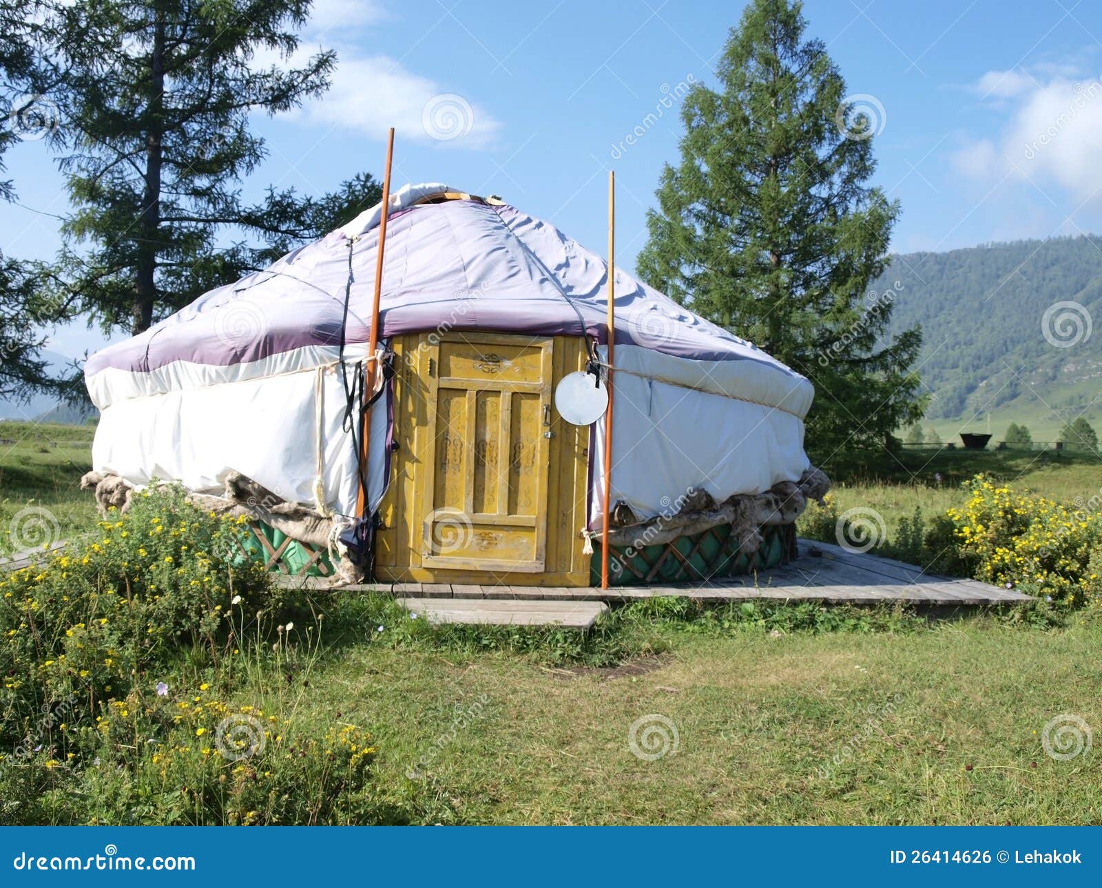 Traditional yurt stock photo. Image of camp, portable - 26414626