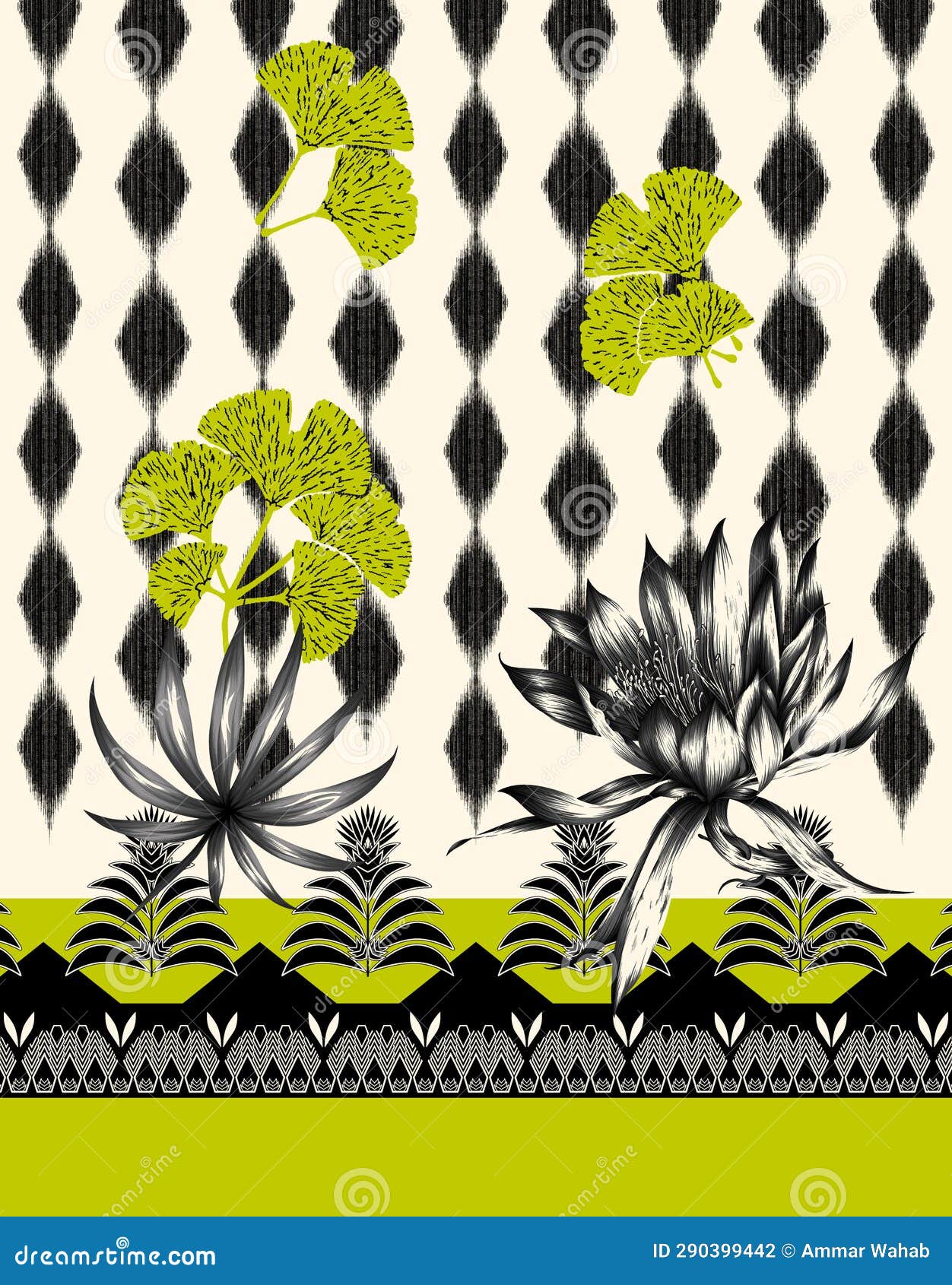 TraditionalDubatta Motif Design Textile Design Stock Illustration ...