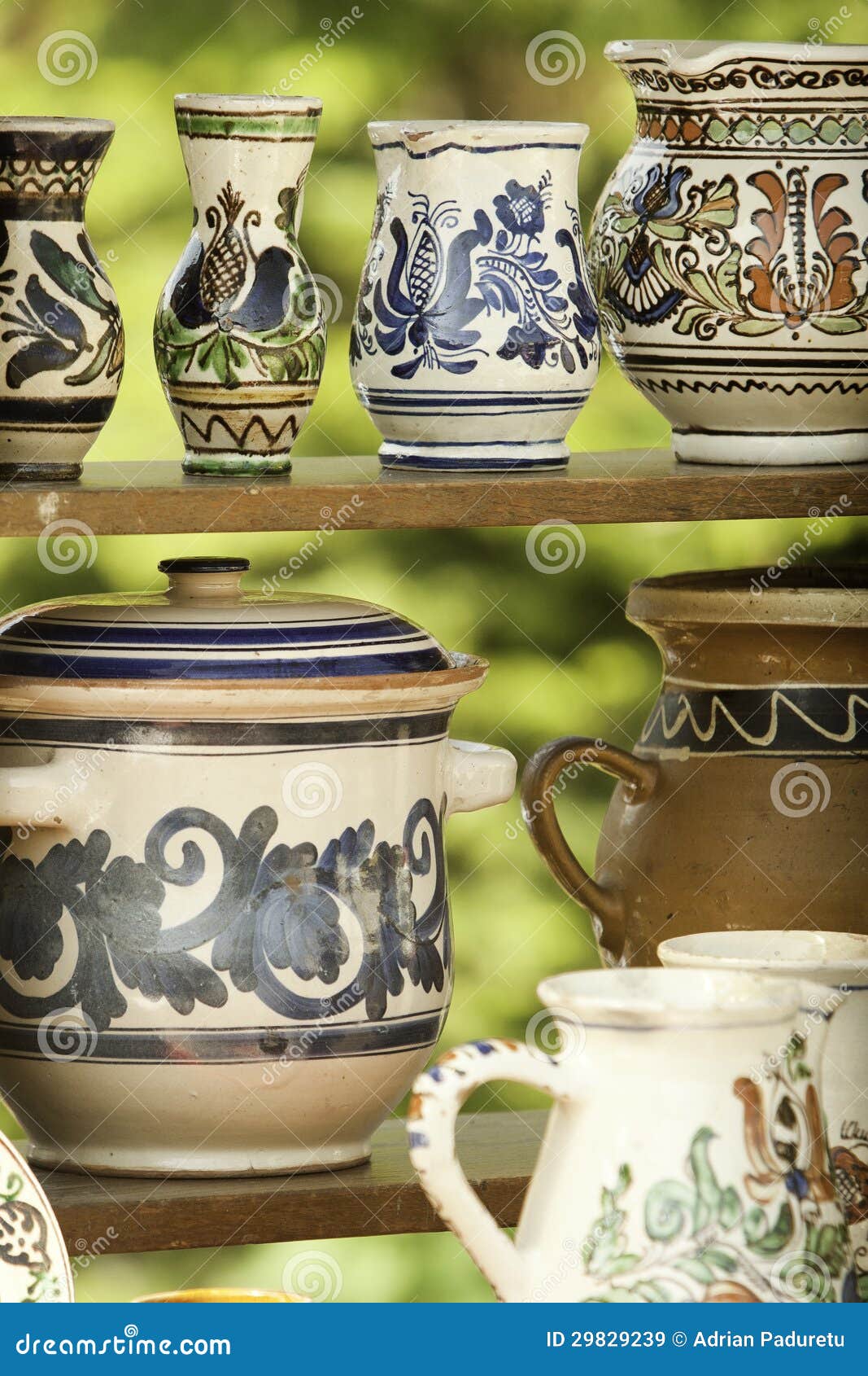 Handcrafted Pots from Romania Stock Image - Image of clay, traditional ...