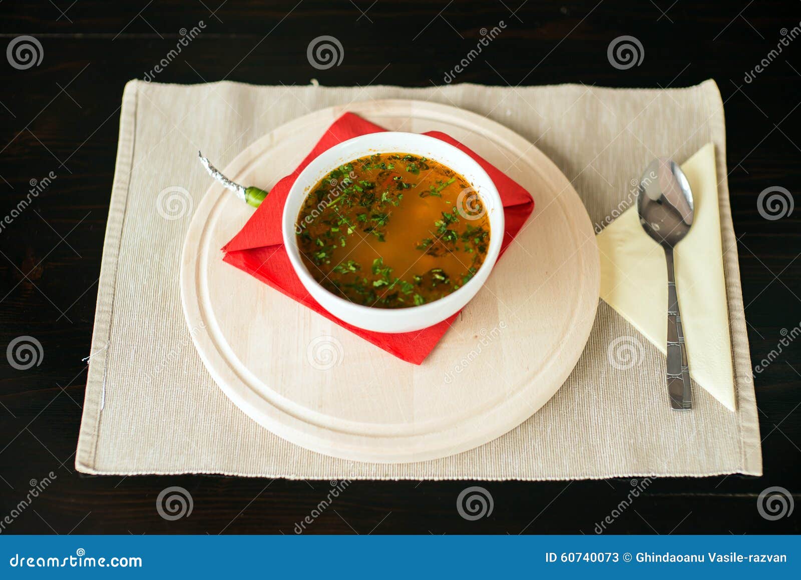 Traditionally Romanian Soup Stock Image - Image of soup, romanian: 60740073