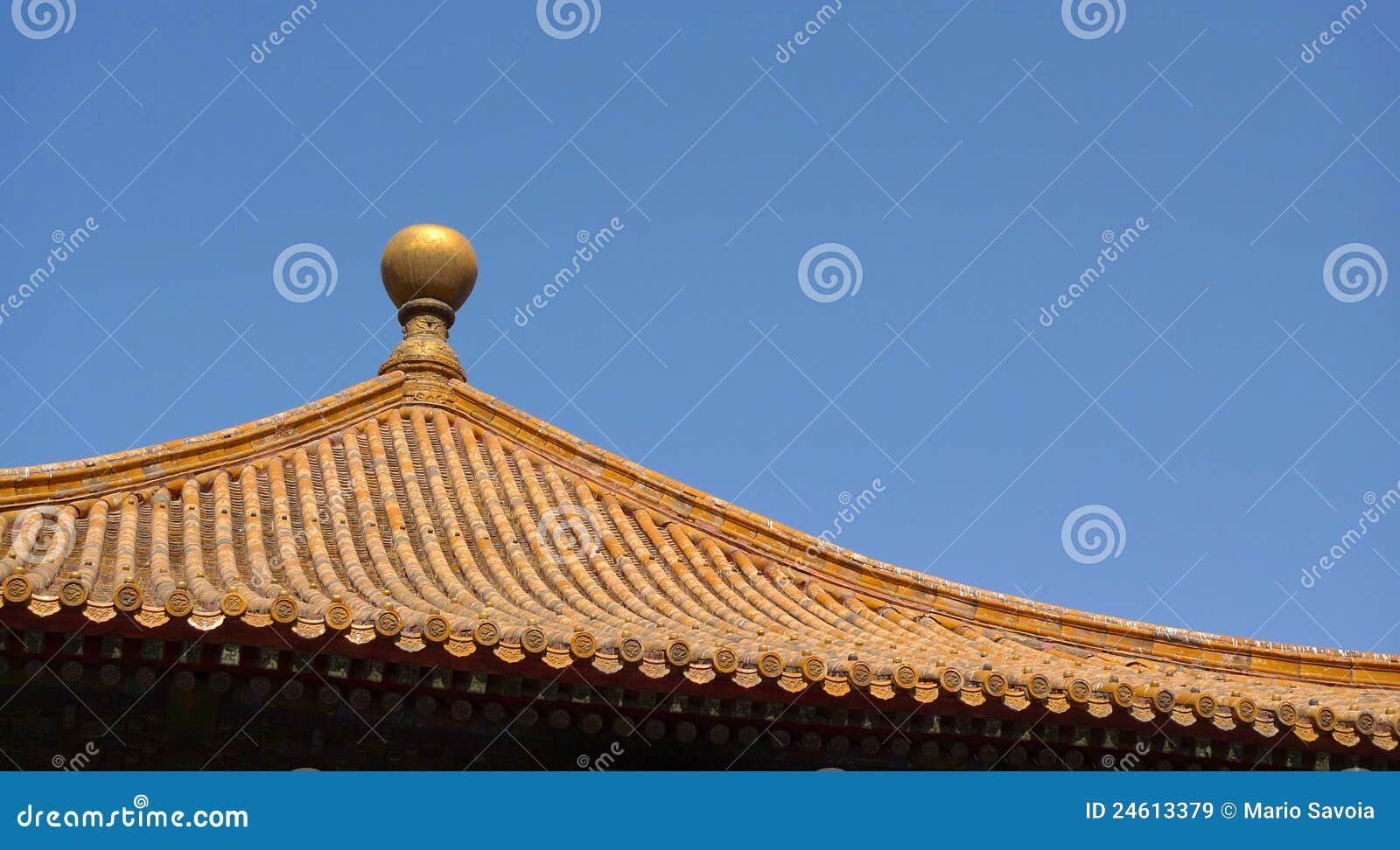 Traditioneel Chinees Dak Hoogste Detail Stock Afbeelding - Image of ...