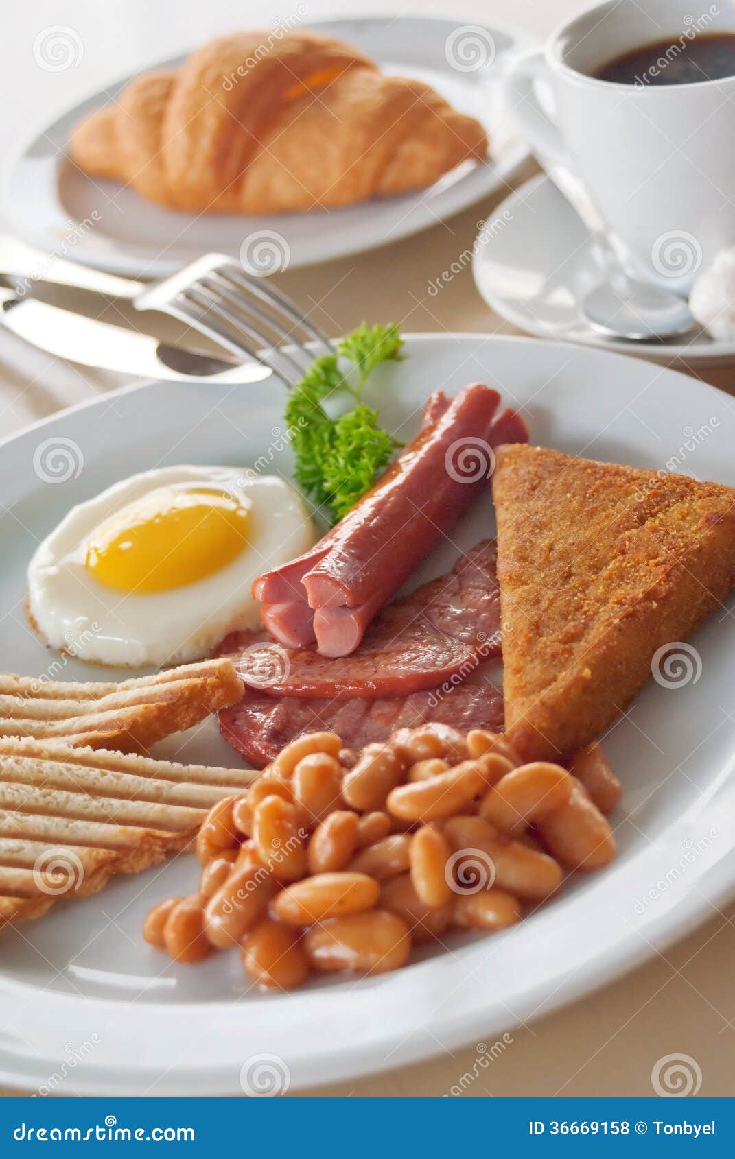 Traditioneel Engels Ontbijt Stock Foto - Image of gearomatiseerd ...