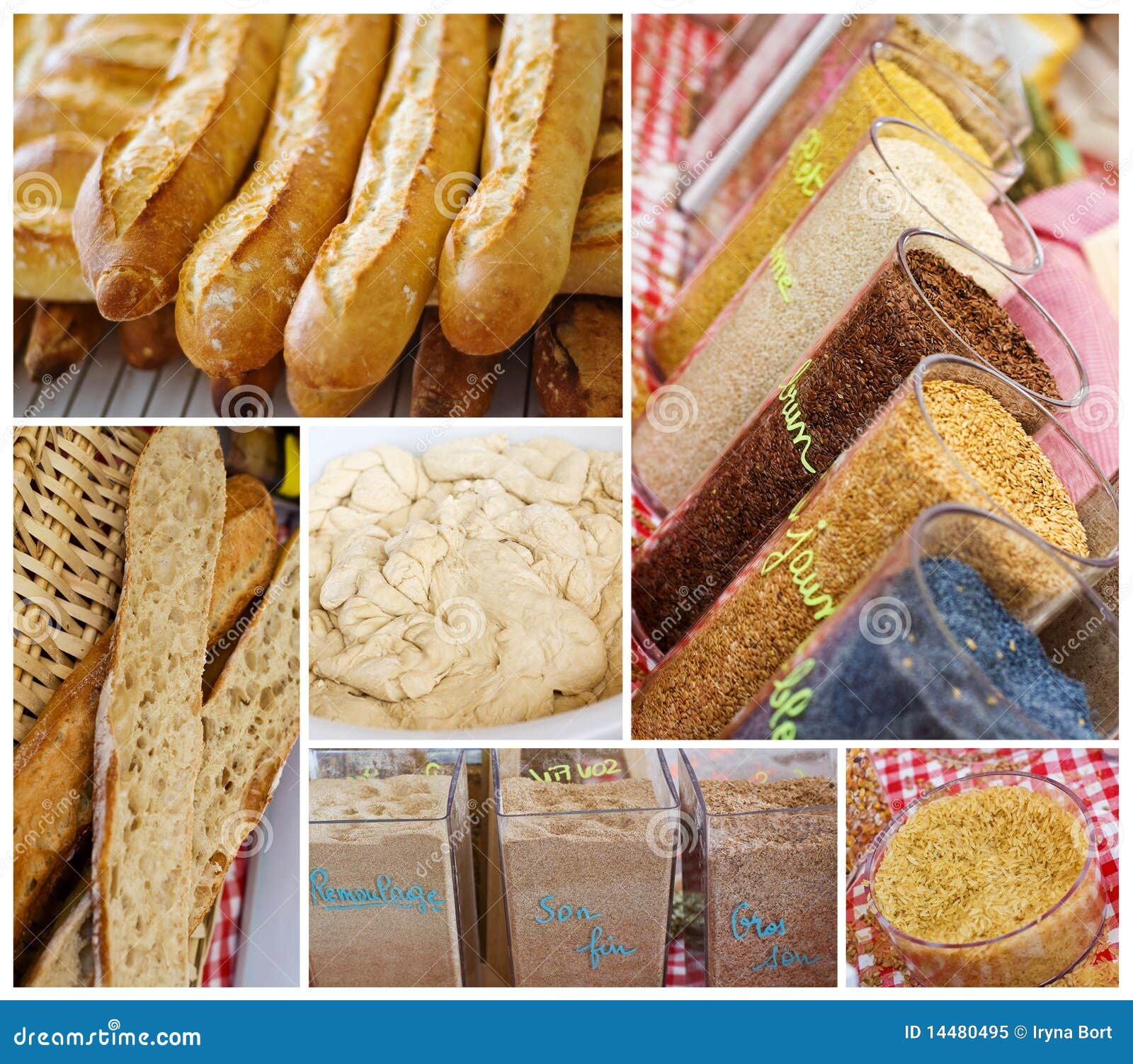 Traditioneel Frans brood stock afbeelding. Image of kleuren - 14480495