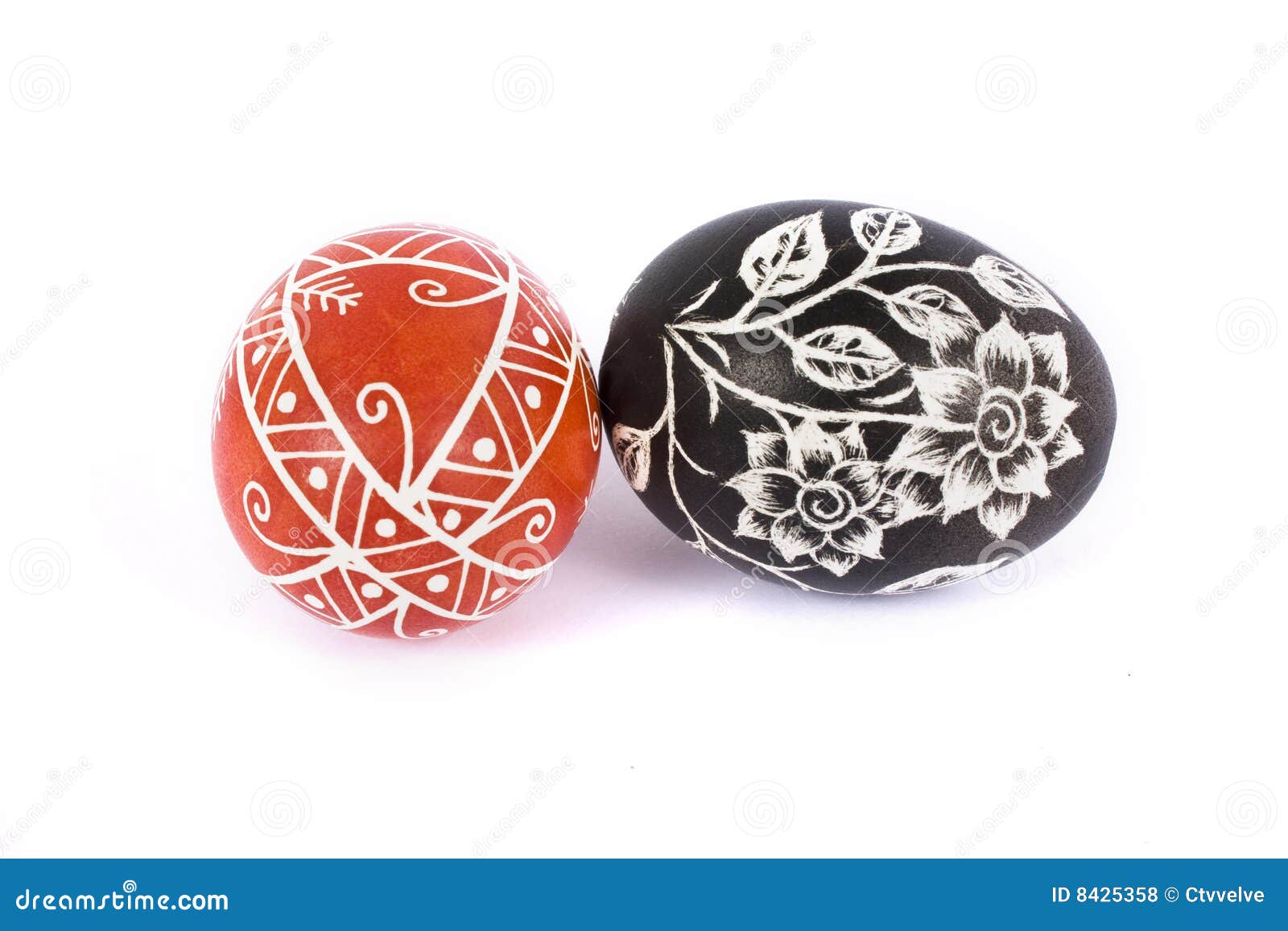 Traditioneel paasei stock foto. Image of gebeurtenis, zwart - 8425358