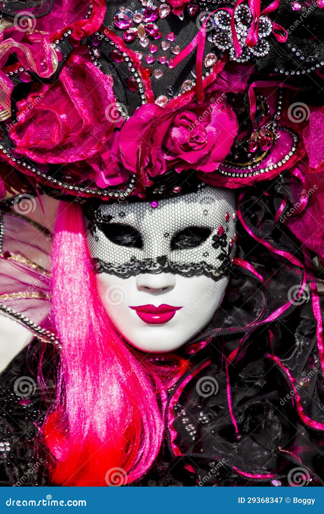 Traditioneel Venetiaans Carnaval Masker Stock Afbeelding - Image of ...