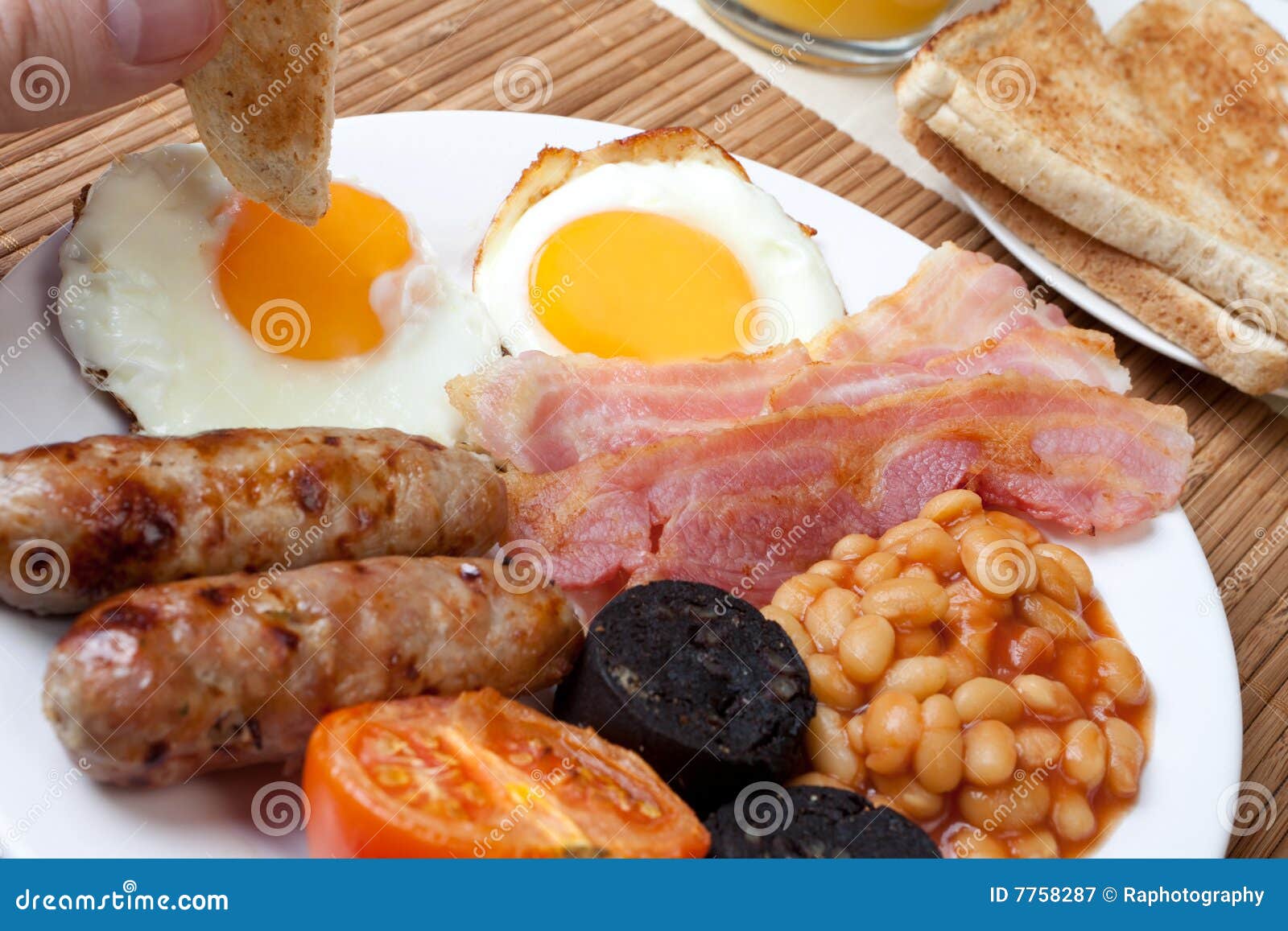 Traditioneel Volledig Engels Ontbijt Stock Afbeelding - Image of ...