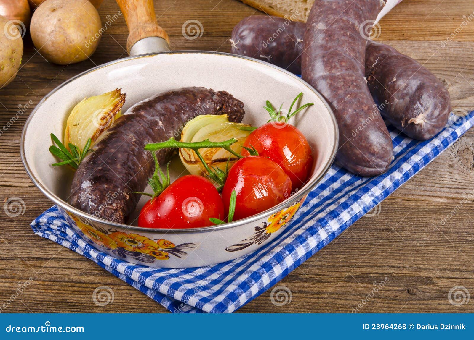 Traditionele bloedworst stock foto. Image of boekweit - 23964268