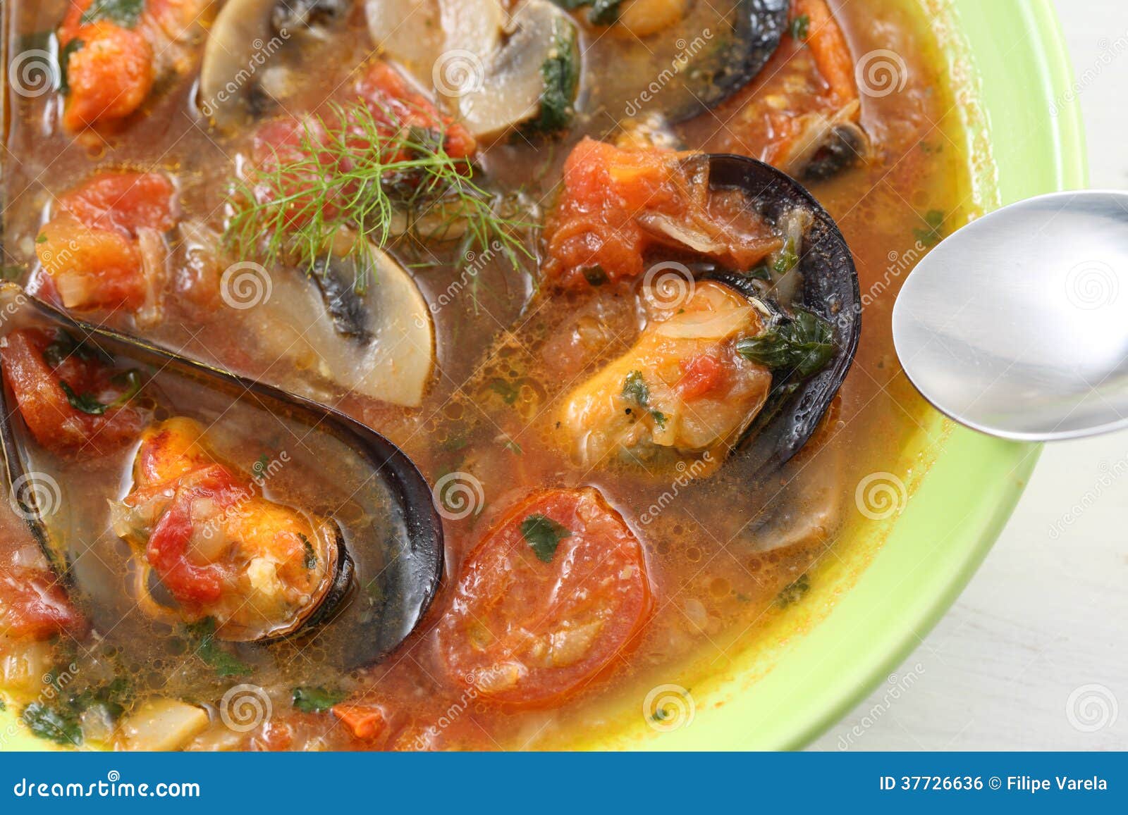 Traditionele Portugese Mosselsoep Stock Foto - Image of vers, voeding ...