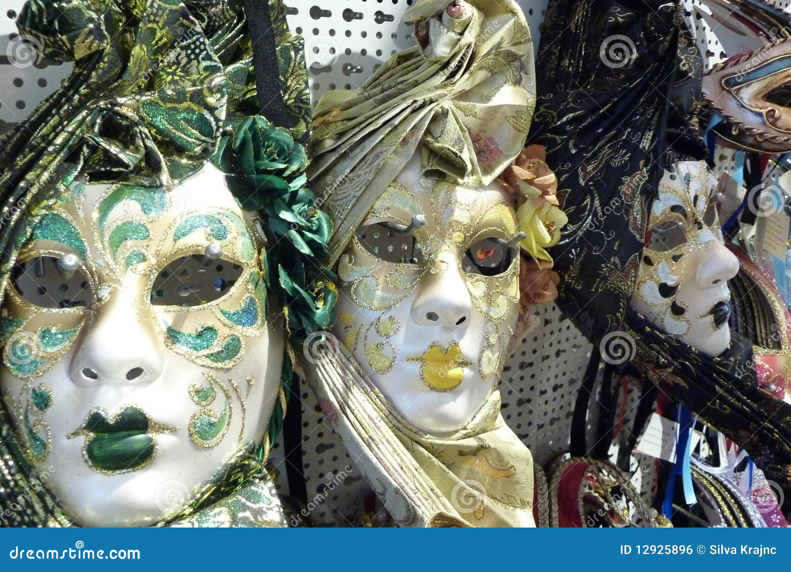 Traditionele Venetiaanse Maskers Stock Foto - Image of pret, europees ...