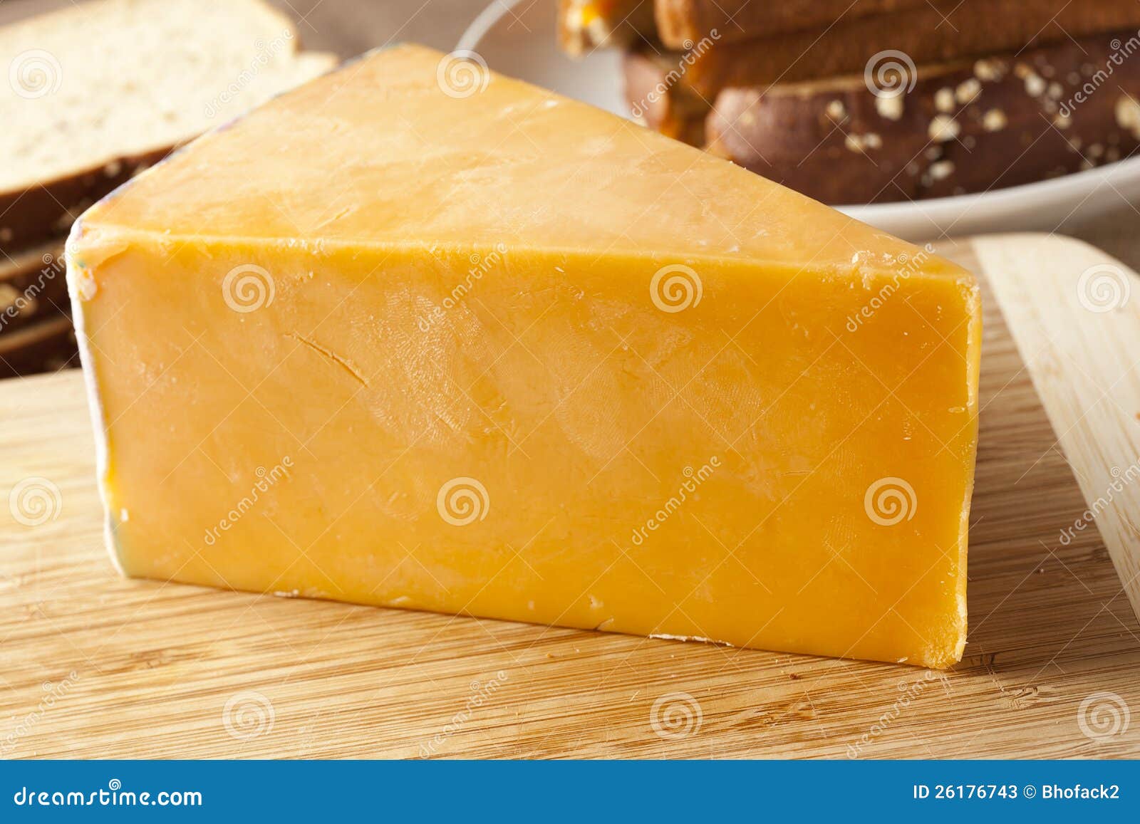 Traditionell Gul Cheddarost Fotografering för Bildbyråer - Bild av ...