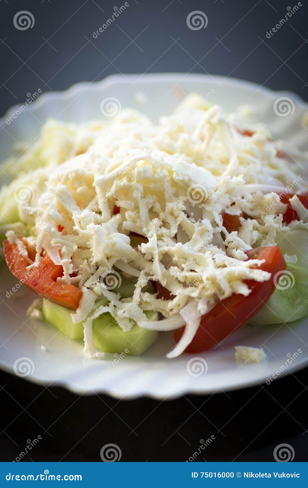 Traditionell Serbisk Sallad Arkivfoto - Bild av serb, platta: 75016000