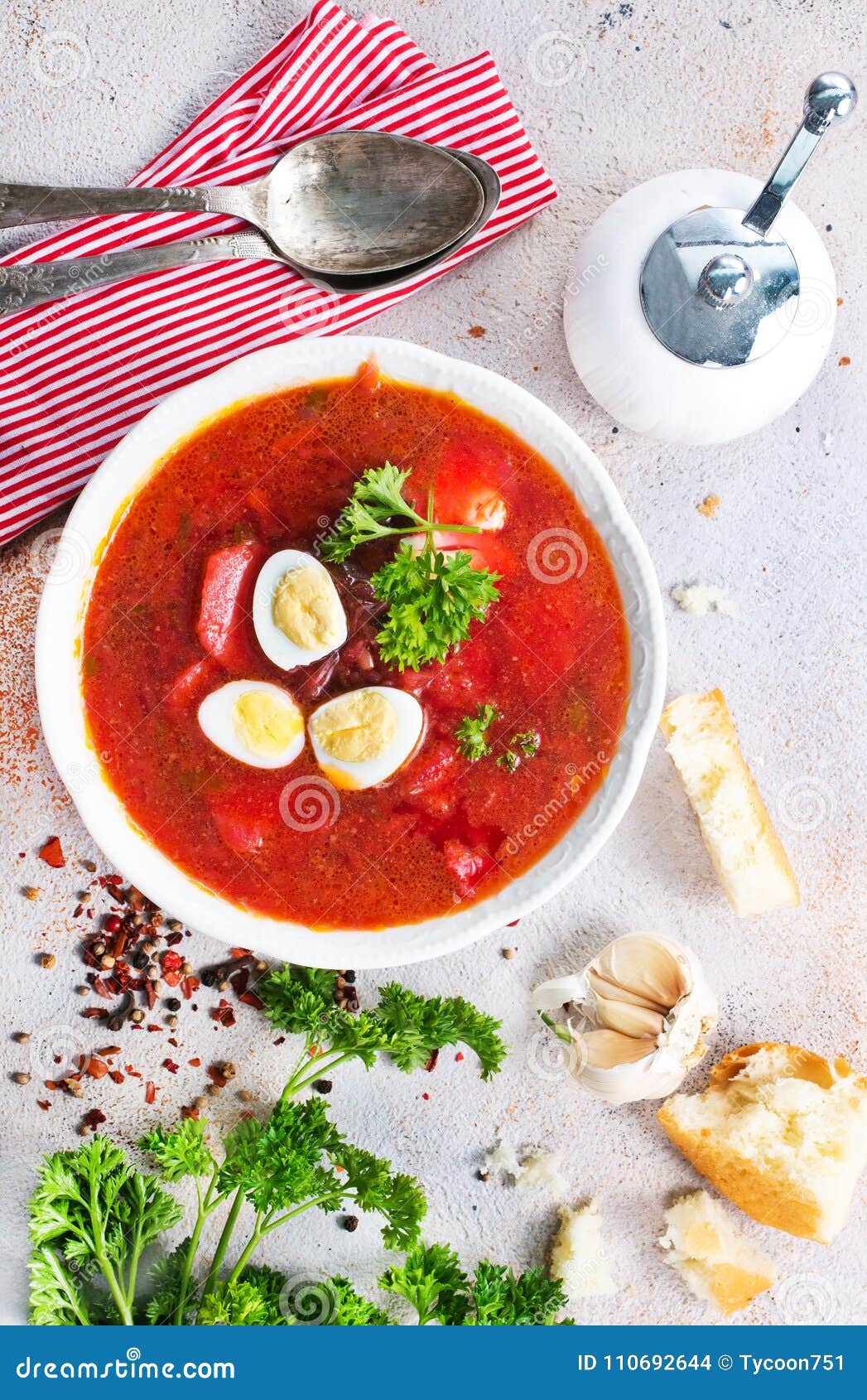 Traditionell Ukrainsk Borsch Arkivfoto - Bild av matställe, rödbeta ...