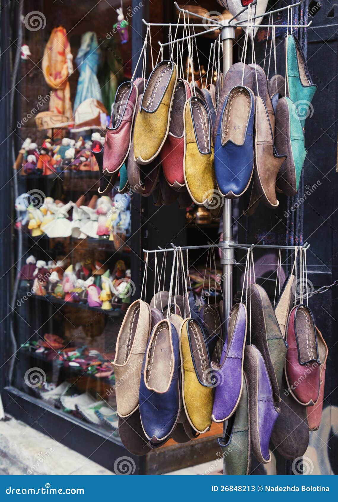 Traditionella Turkiska Skor Fotografering för Bildbyråer - Bild av grön ...