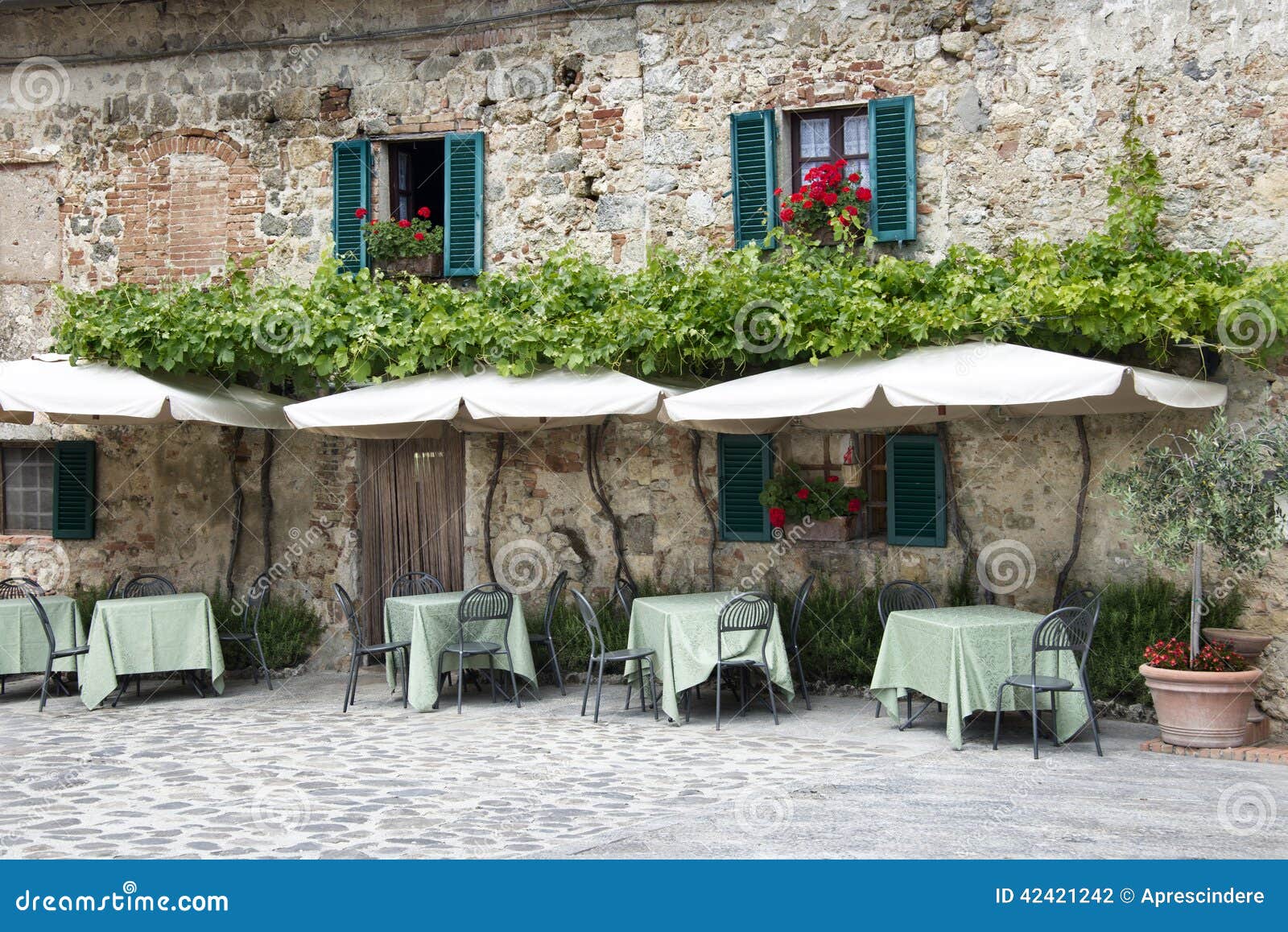Traditionelles Italienisches Restaurant Stockfoto - Bild von nahrung ...