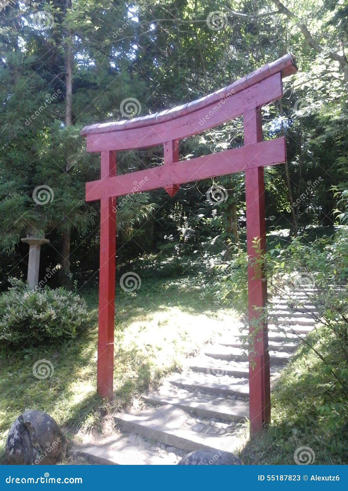 Traditionelles Japanisches Tor Torii Stockbild - Bild von architektur ...