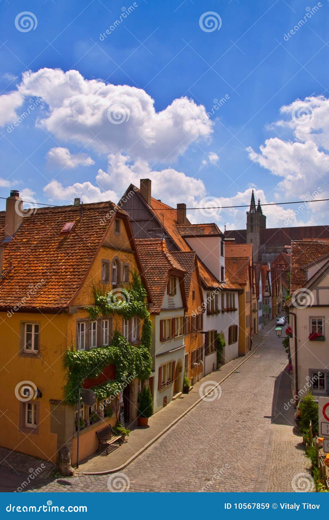 Traditionnal German Town stock image. Image of ancient - 10567859