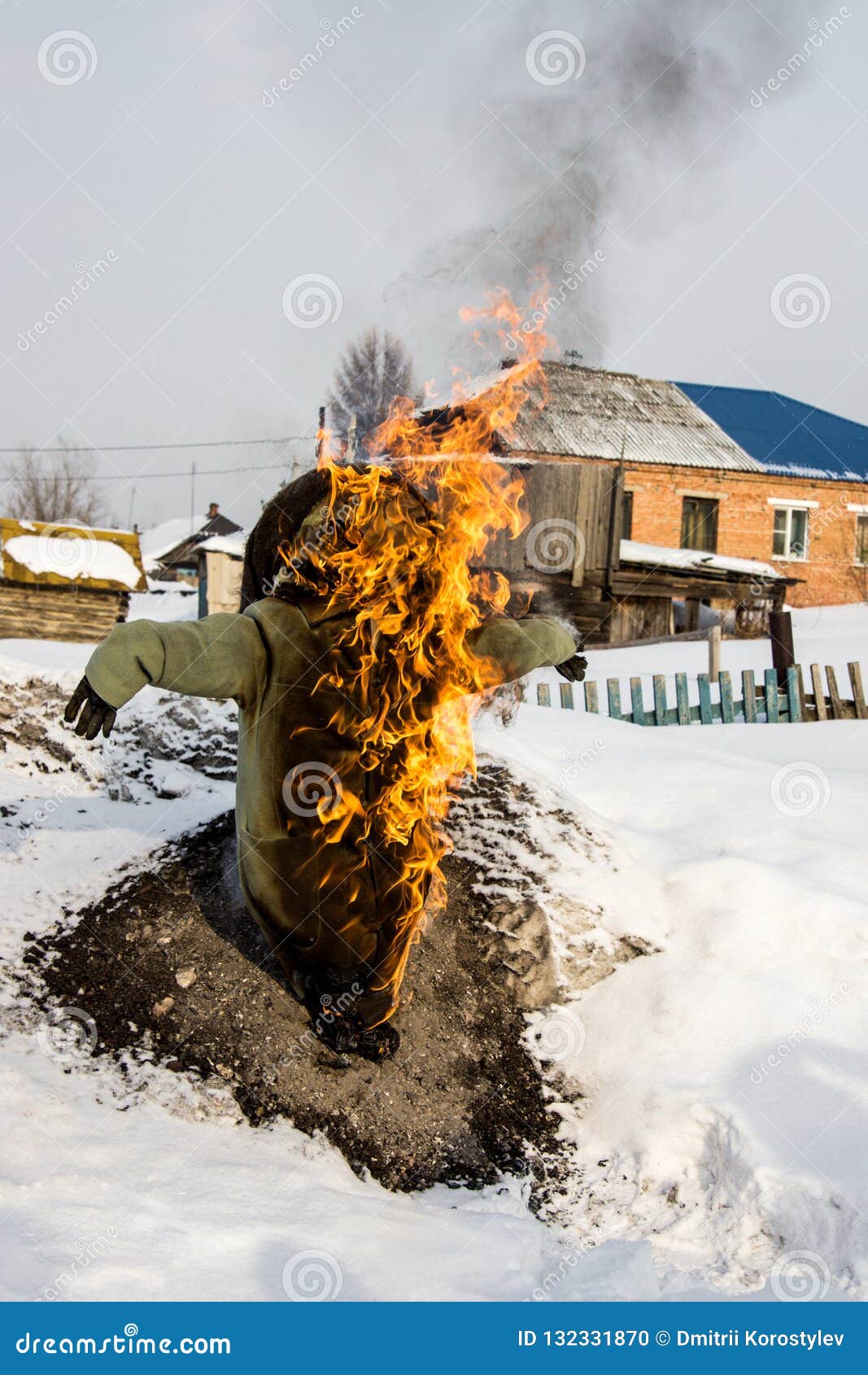 The Traditions of Pagan Slavic Rituals of Maslenitsa Stock Photo ...