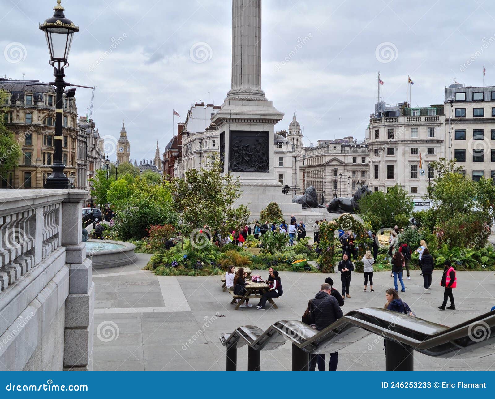Trafalgar Square Rewild Installation Editorial Photo | CartoonDealer ...