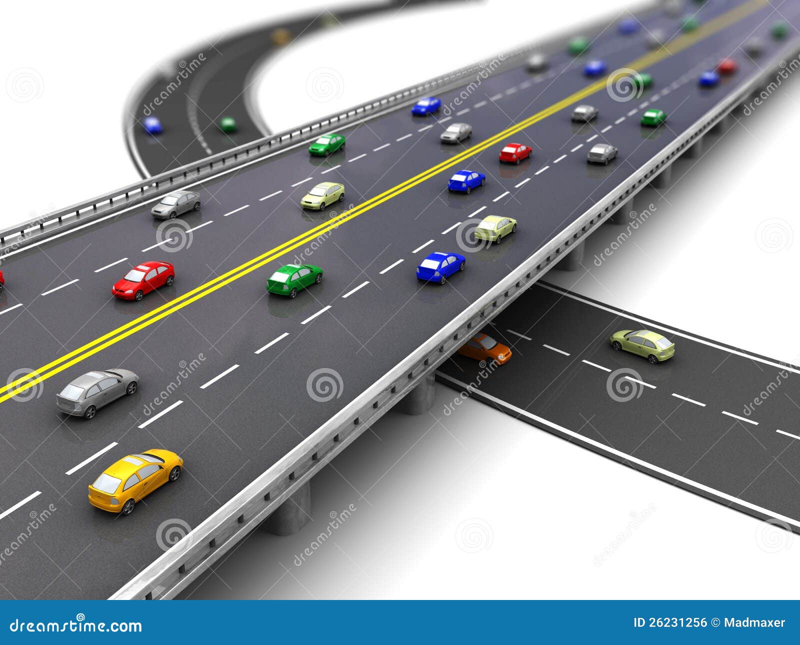 Traffic stock illustration. Illustration of fast, asphalt - 26231256