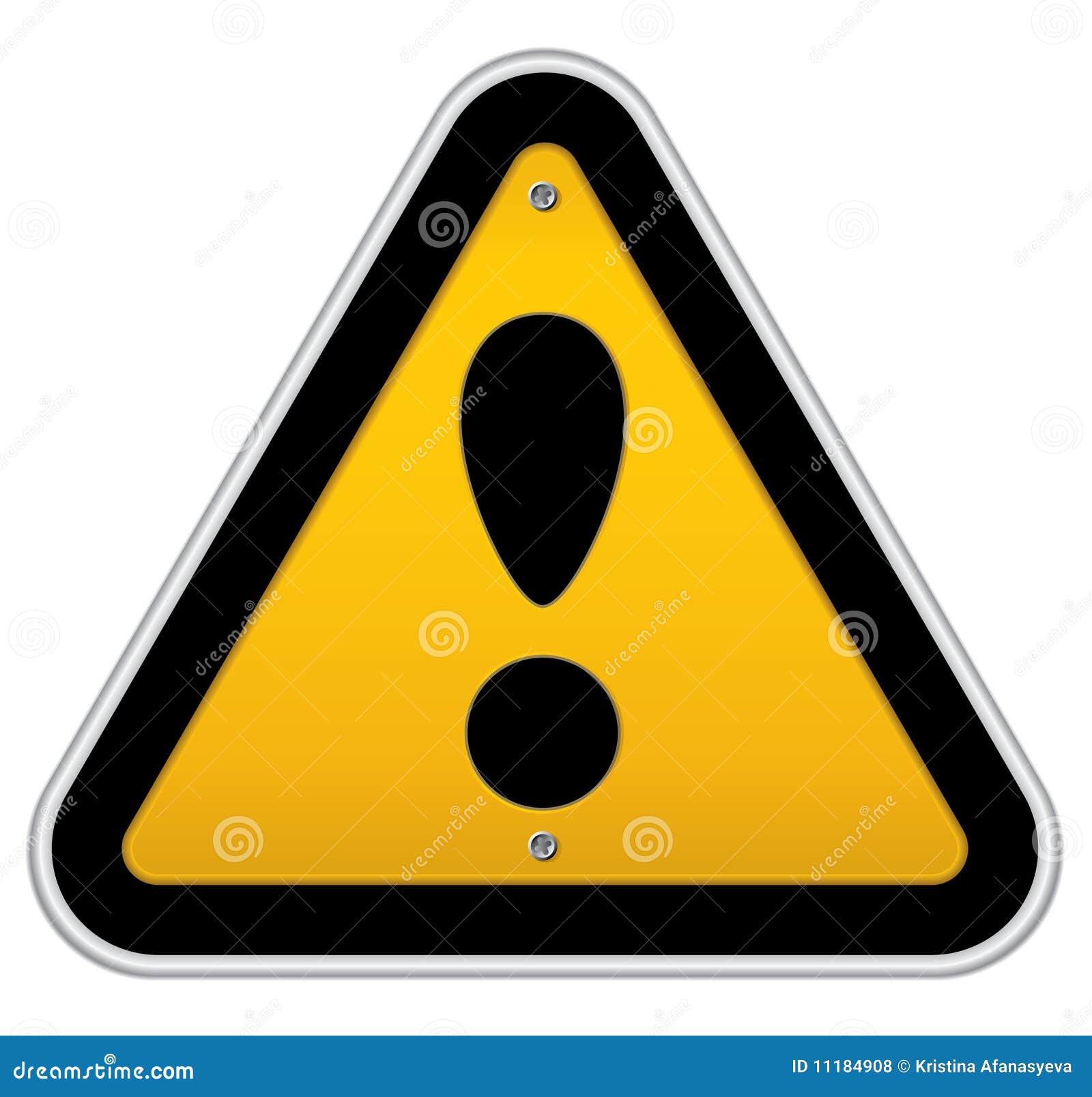 Traffic attention sign stock vector. Illustration of traffic - 11184908