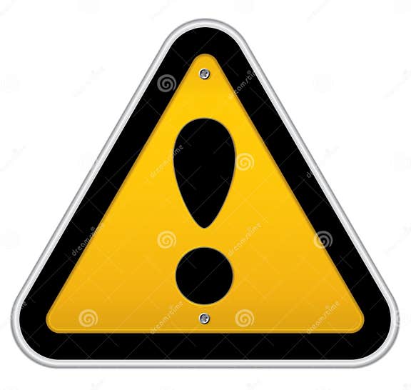 Traffic attention sign stock vector. Illustration of traffic - 11184908