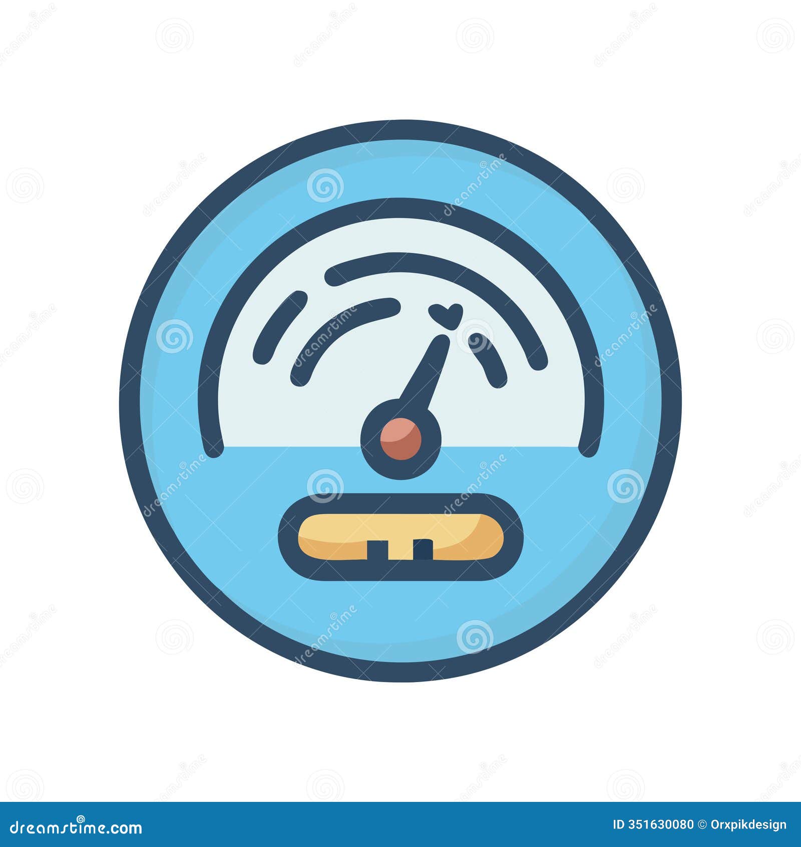 Traffic Bandwidth Meter Icon Stock Vector - Illustration of meter ...