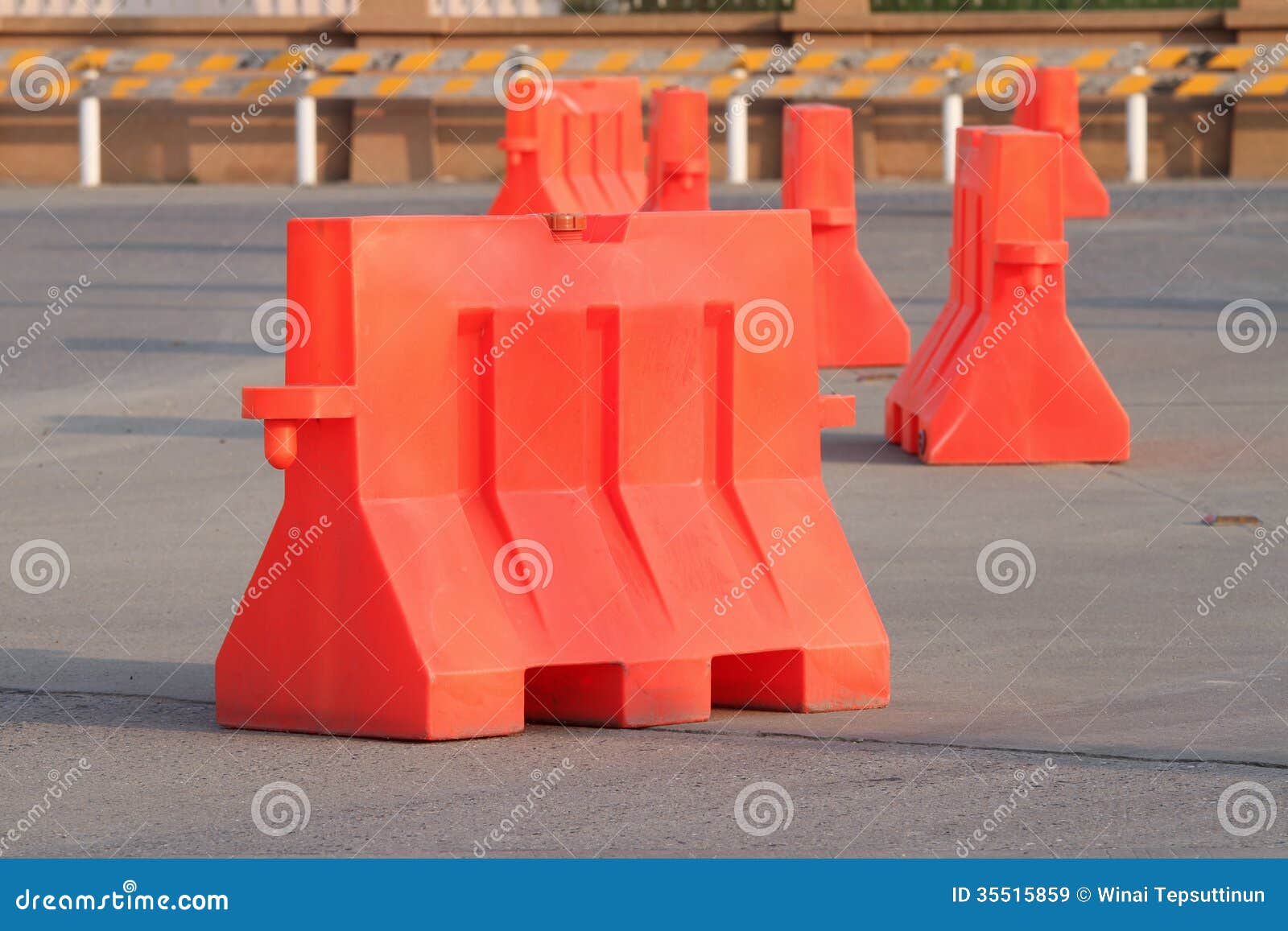 Traffic barrier stock image. Image of plastic, awareness - 35515859