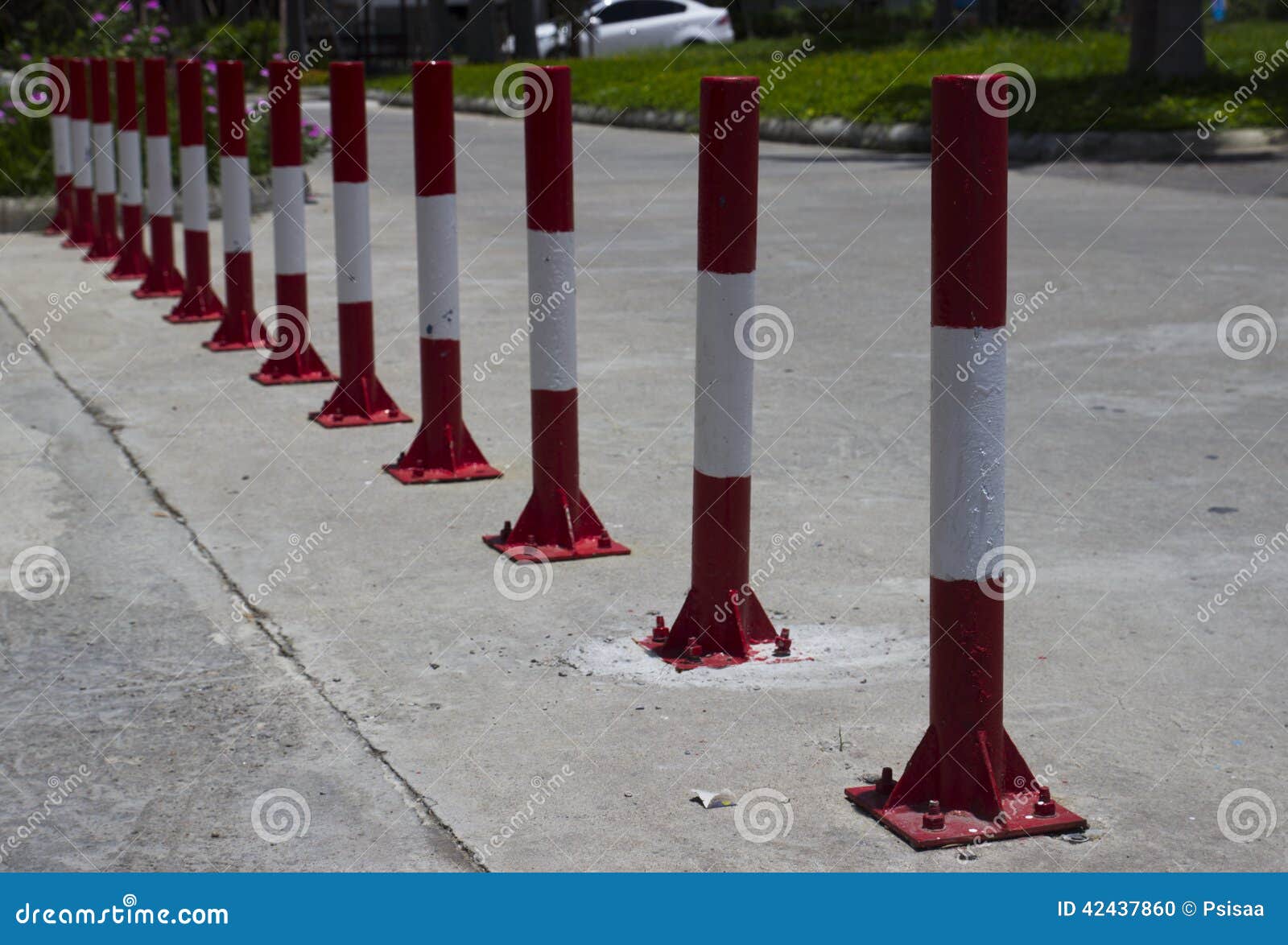 Traffic barrier stock photo. Image of street, attention - 42437860