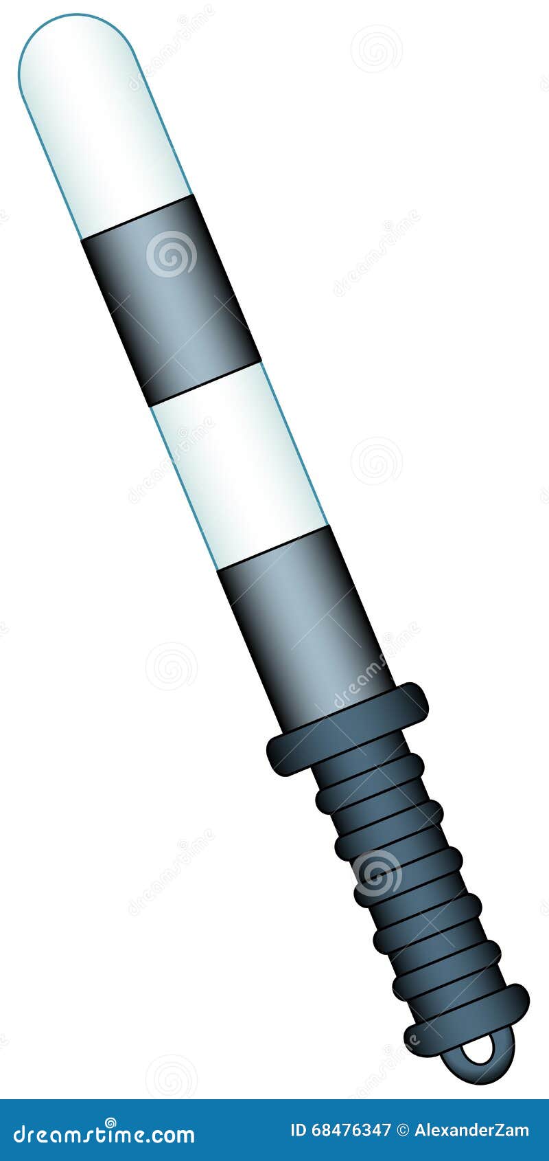 Traffic baton stock vector. Illustration of police, stick - 68476347